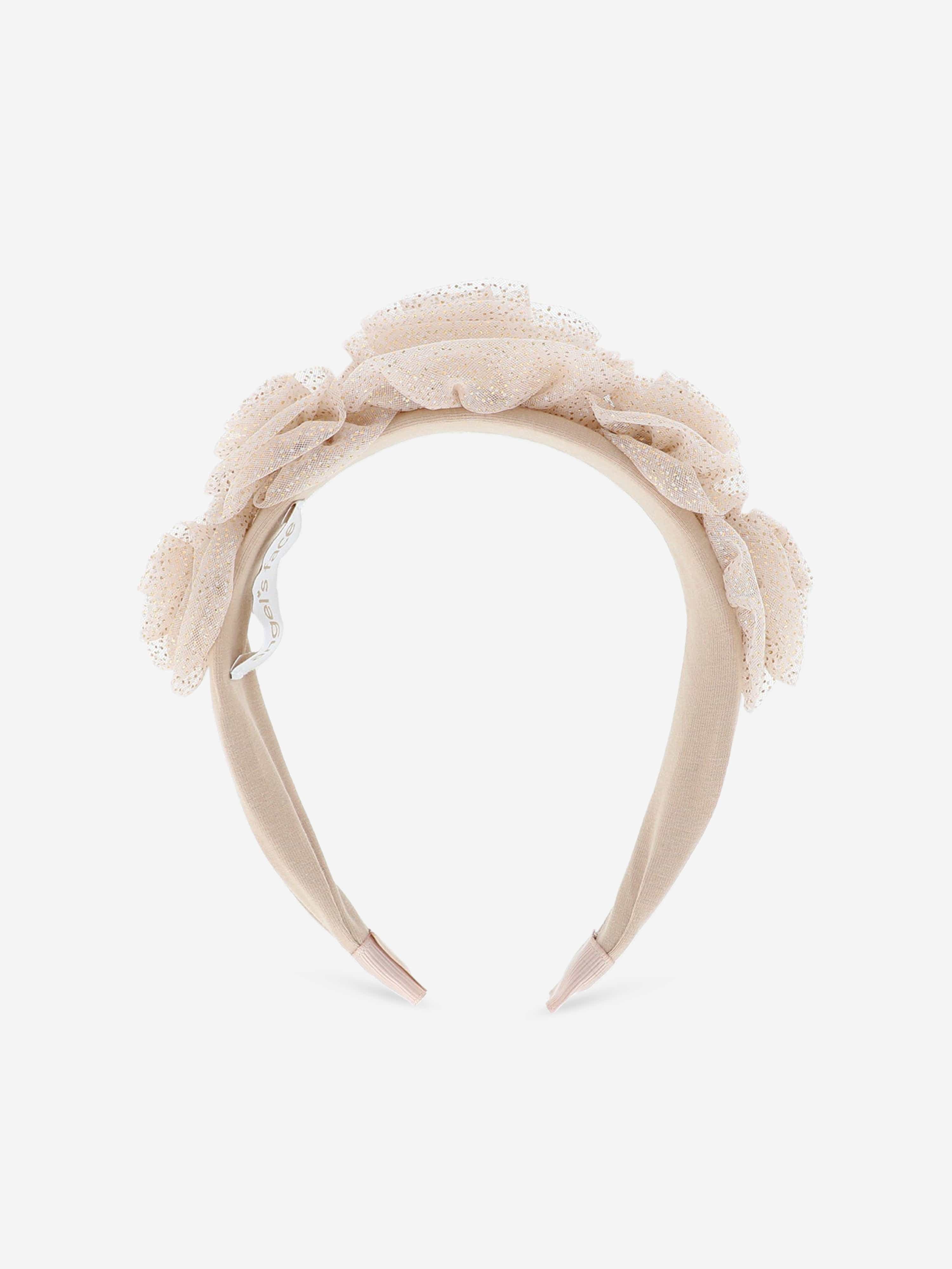 Angels Face Girls Rosie Tulle Alice Band in Gold | Childsplay Clothing