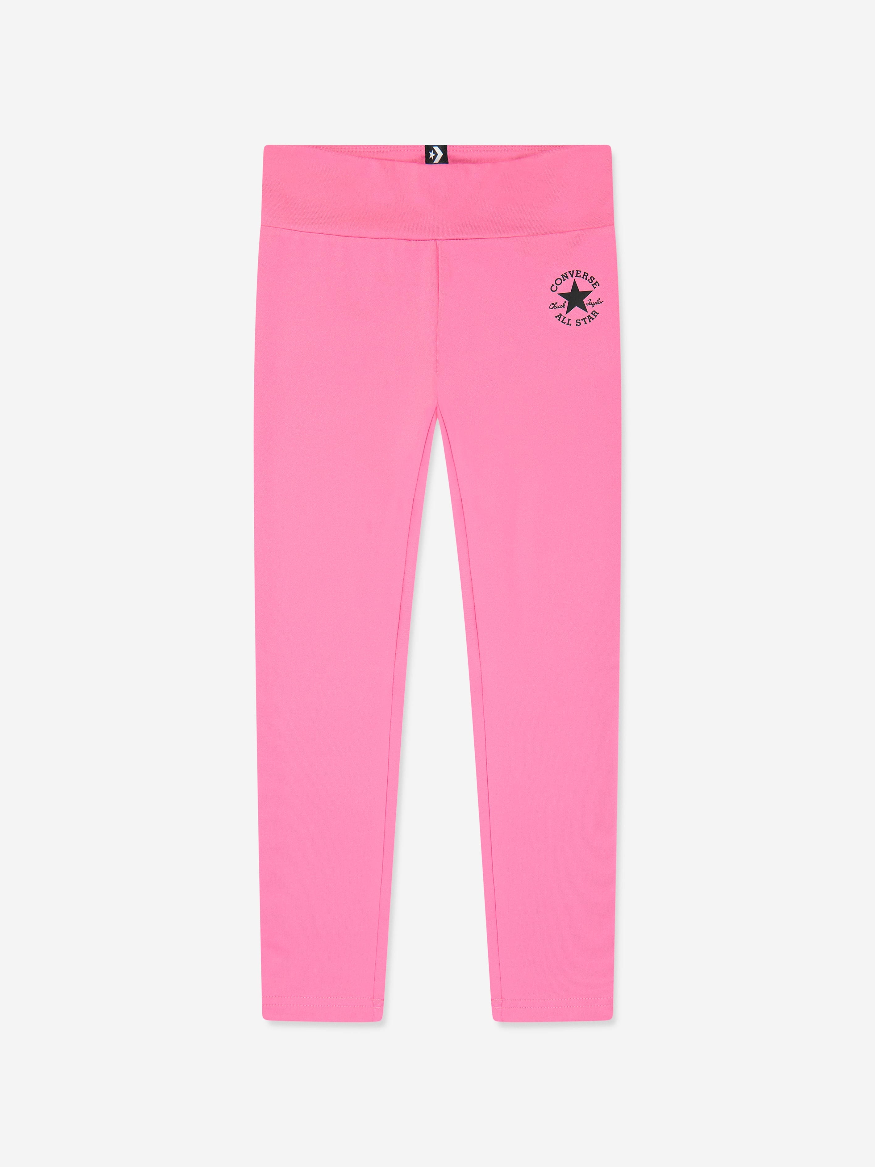 Converse Girls Chuck Patch High Rise Leggings in Pink | Childsplay Clothing