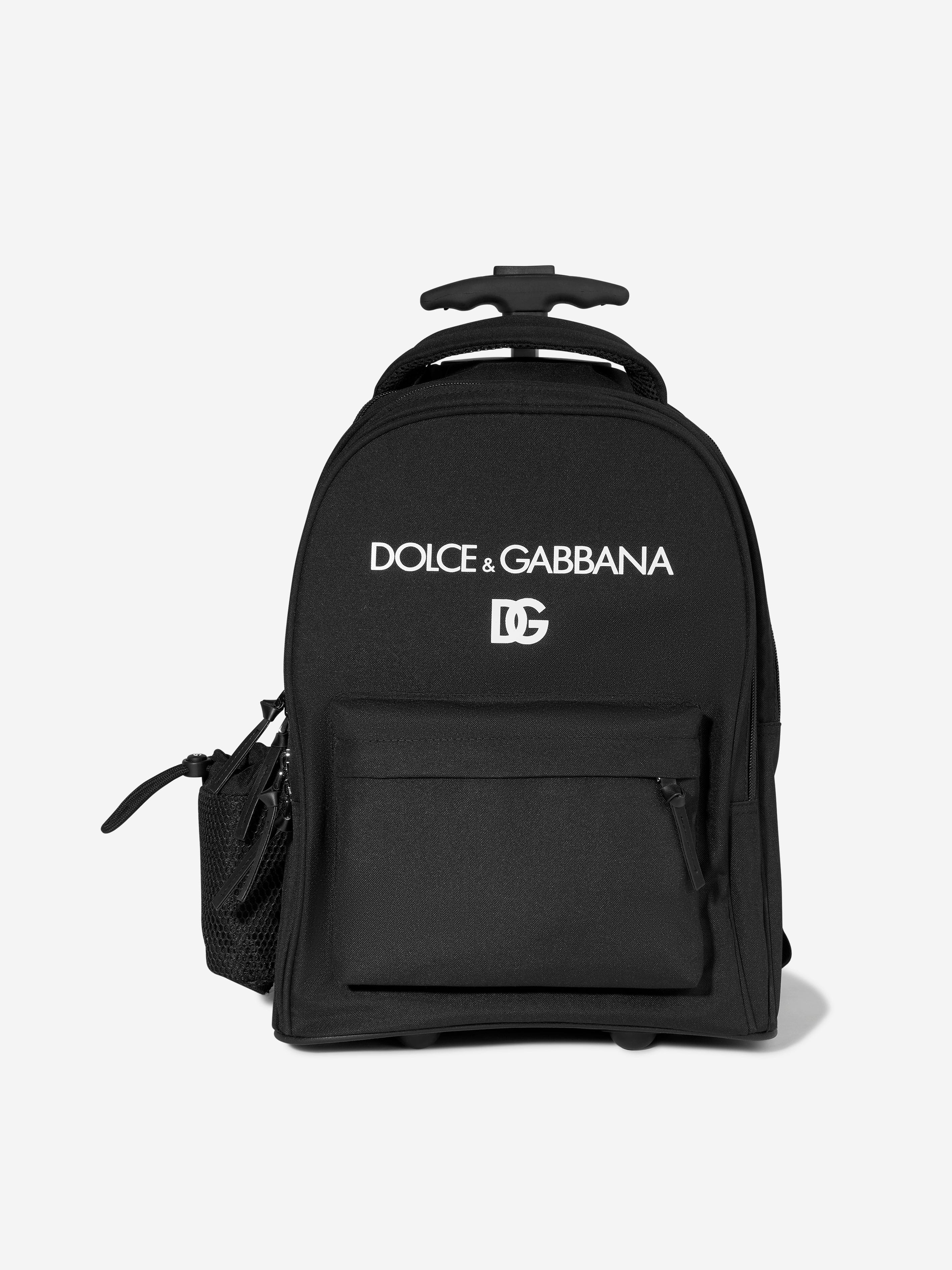 Dolce & Gabbana Kids Logo Trolley Backpack in Black | Childsplay Clothing