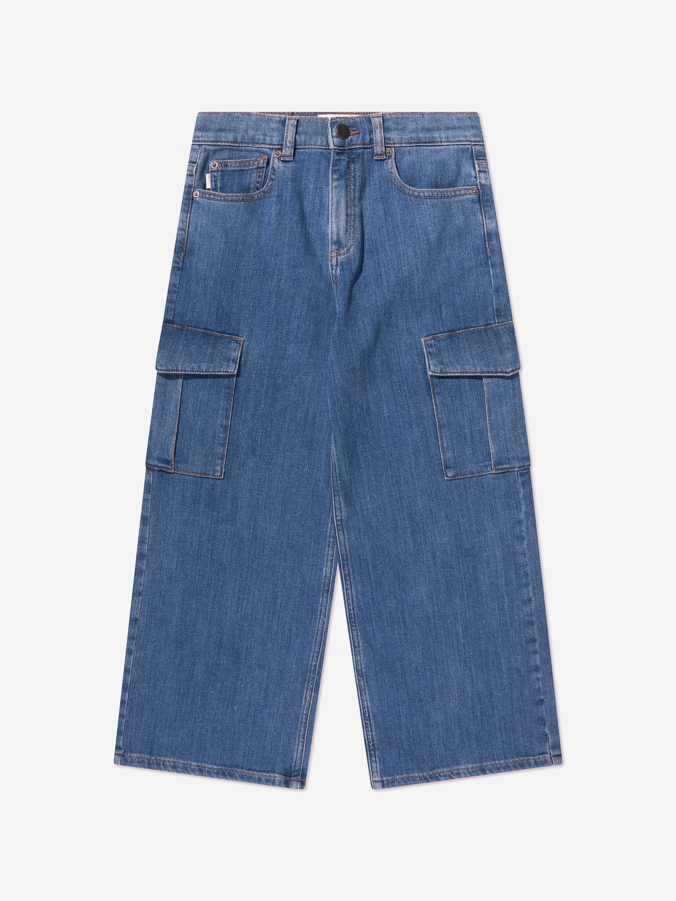 DL1961 Kids Zeke Wide Leg Jeans in Blue | Childsplay Clothing