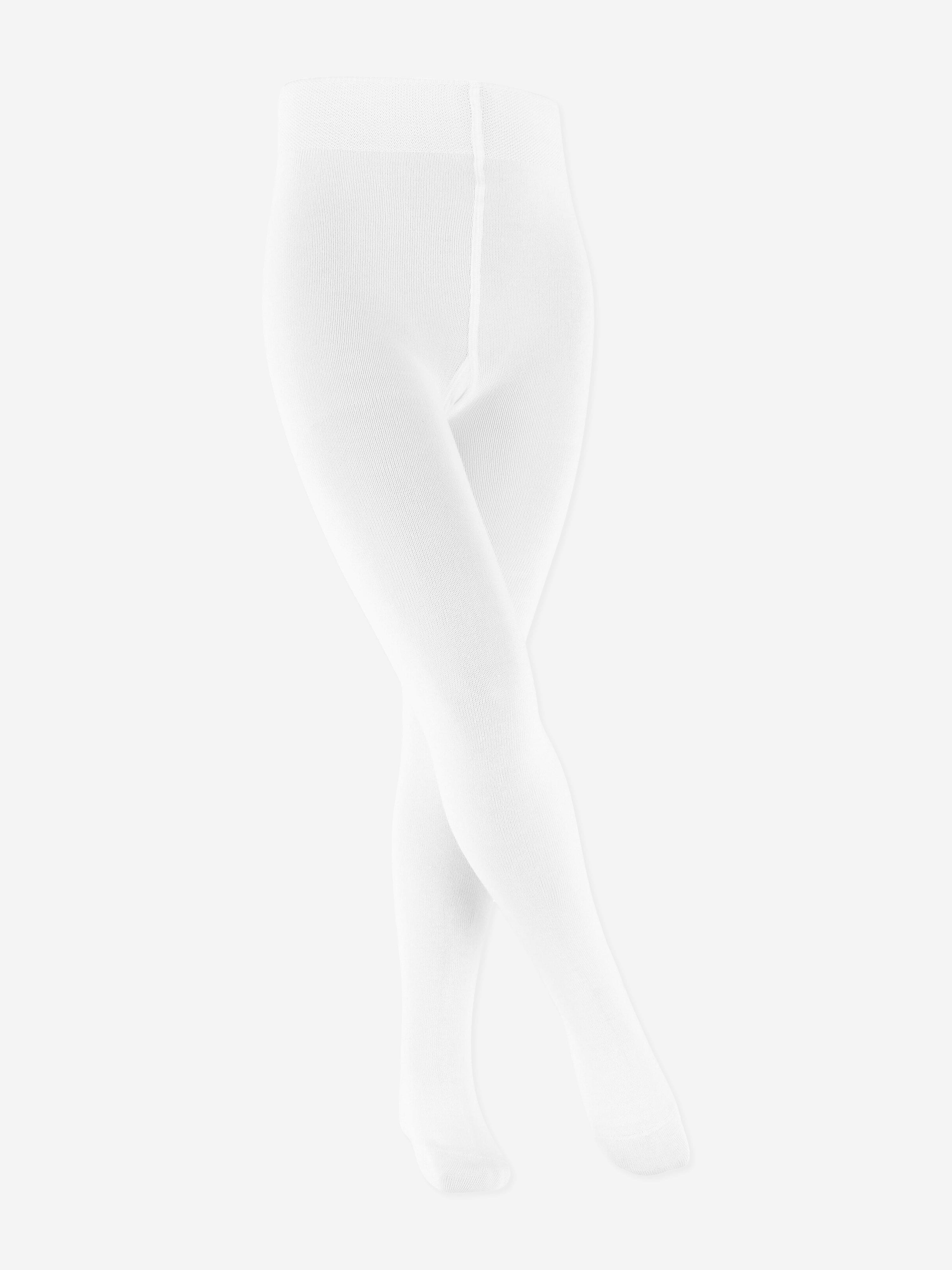 Falke Girls Family Tights in White | Childsplay Clothing