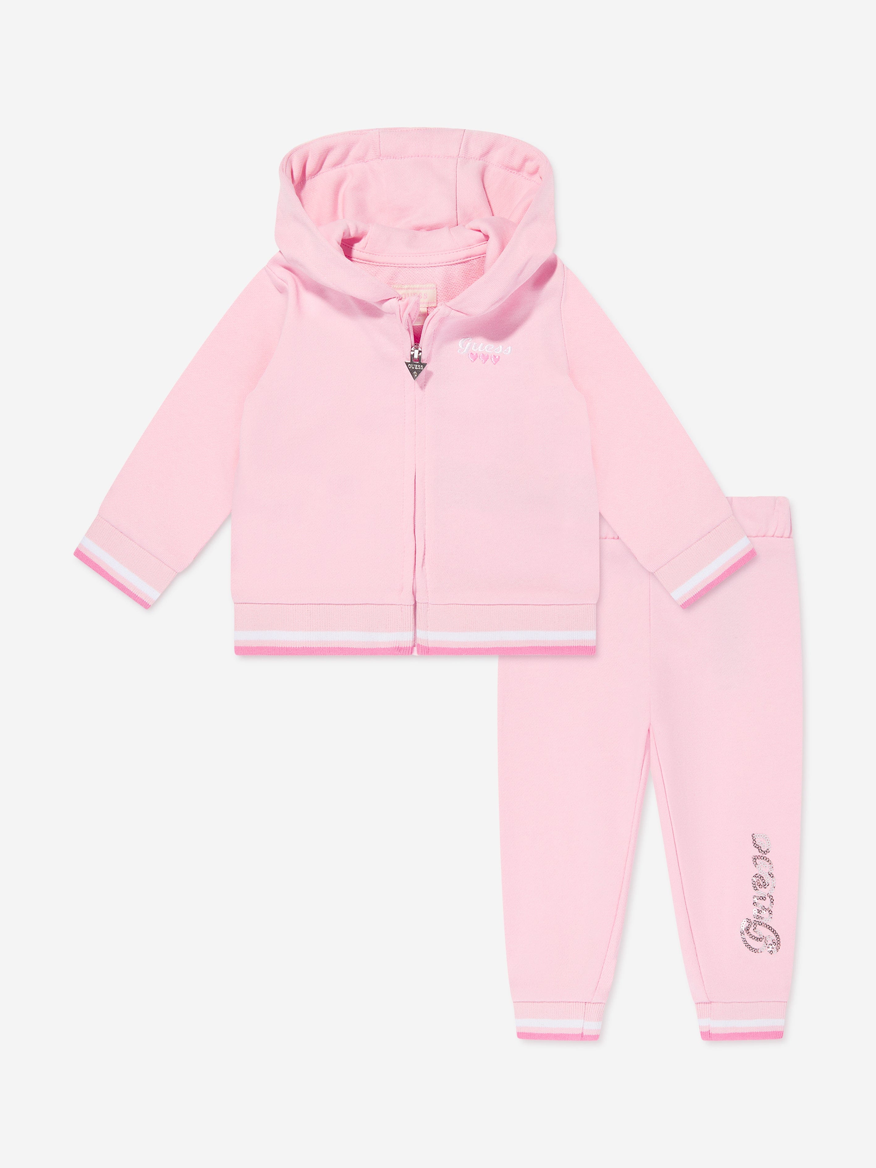 Guess Girls Logo Tracksuit in Pink | Childsplay Clothing