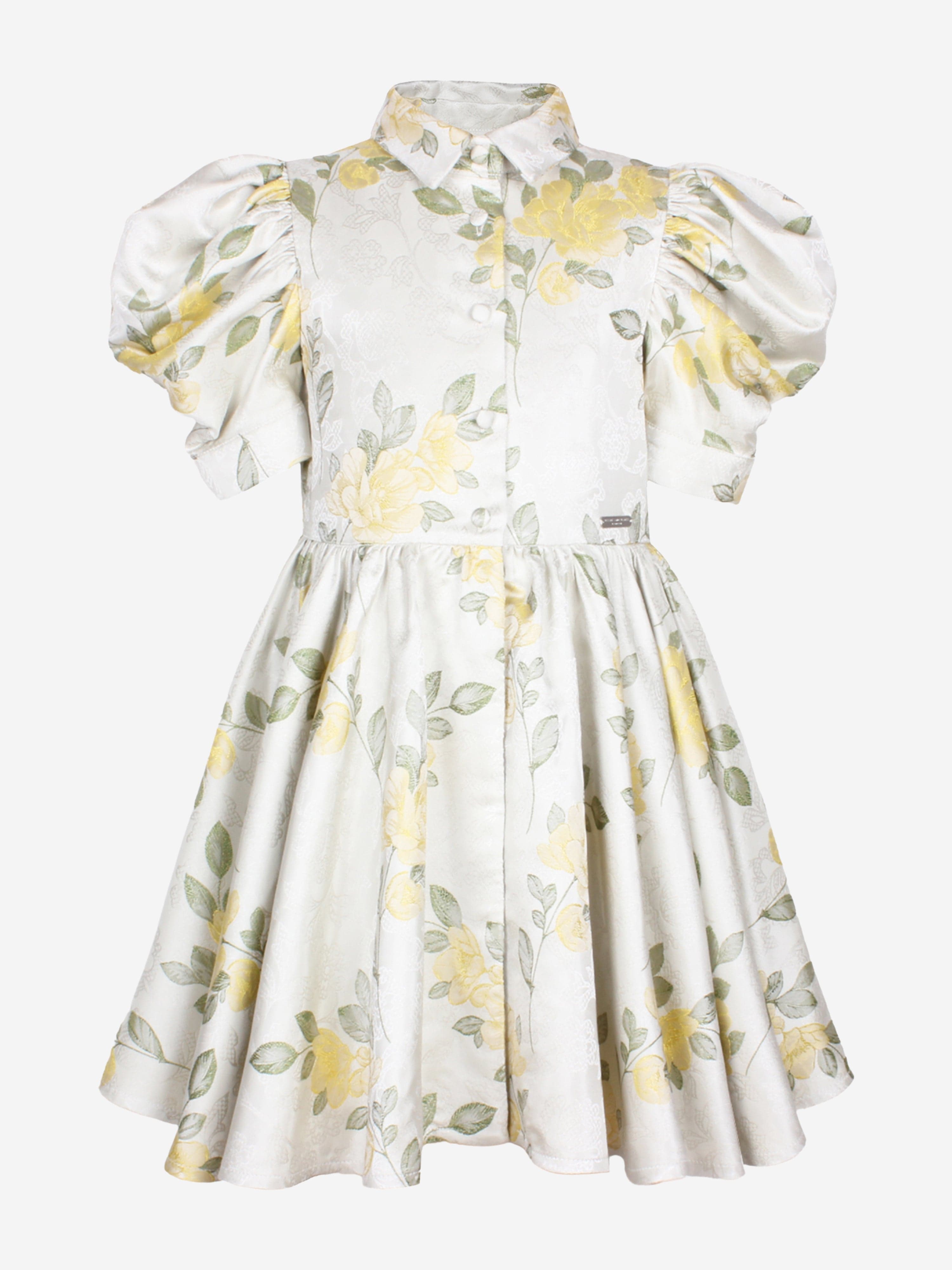 Jessie And James Girls Carousel Dress in Ivory | Childsplay Clothing