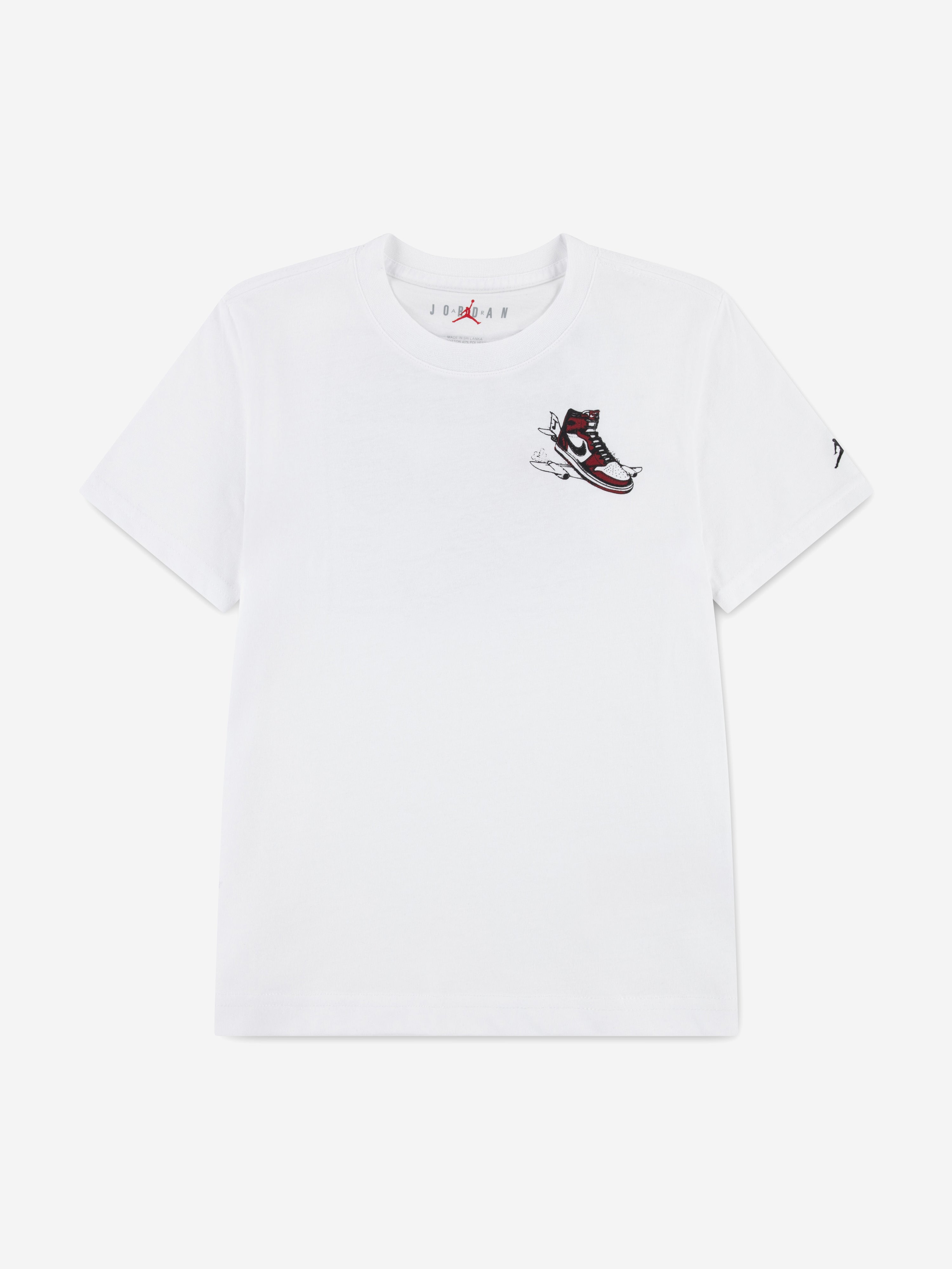 Jordan Boys Air Jordan Has Landed T-Shirt in White | Childsplay Clothing