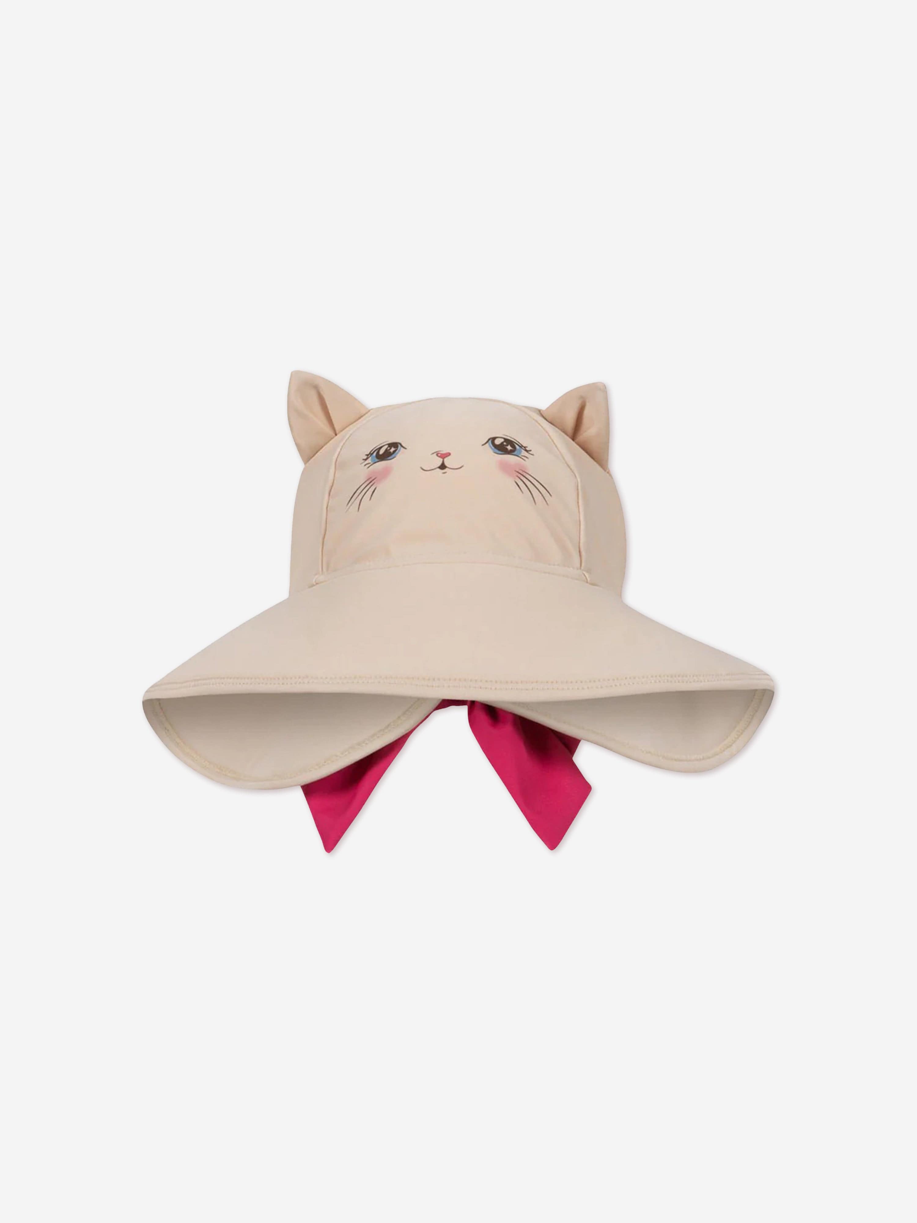 Girls Kitty Cat Sun Hat in Pink | Childsplay Clothing
