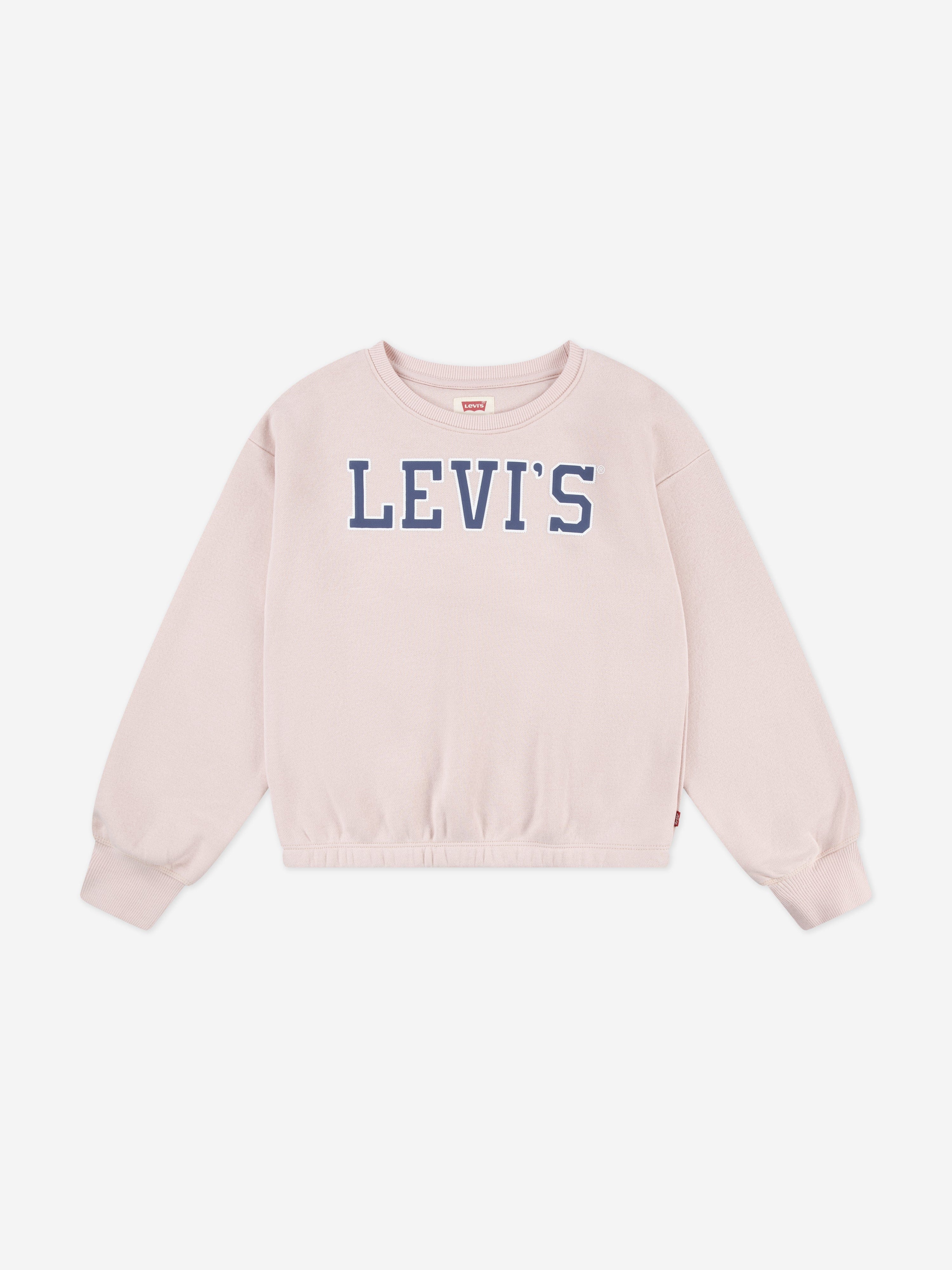 Levi's Girls Logo Sweatshirt in Pink | Childsplay Clothing