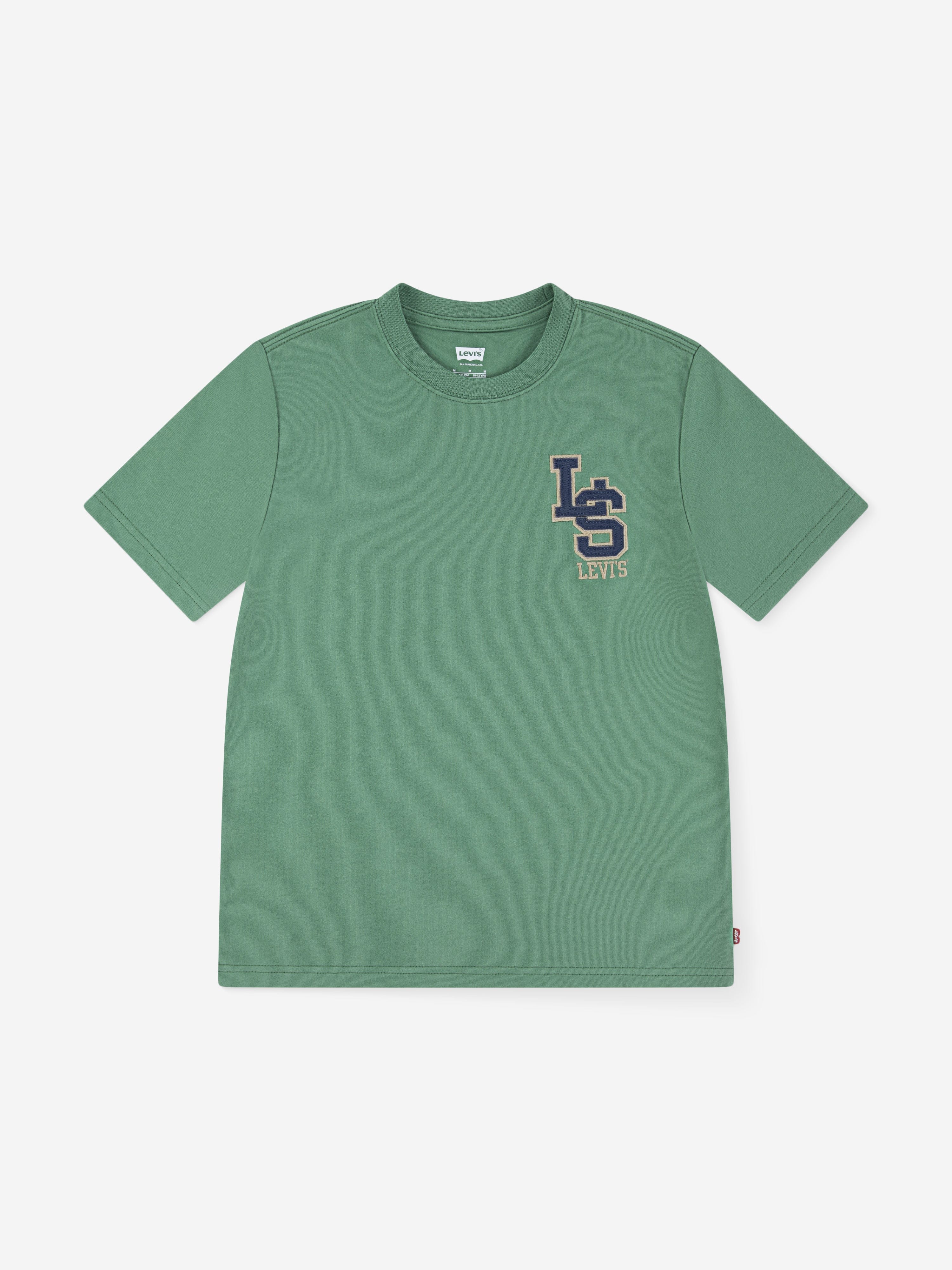 Levi's Boys Streamline Monogram T-Shirt in Green | Childsplay Clothing