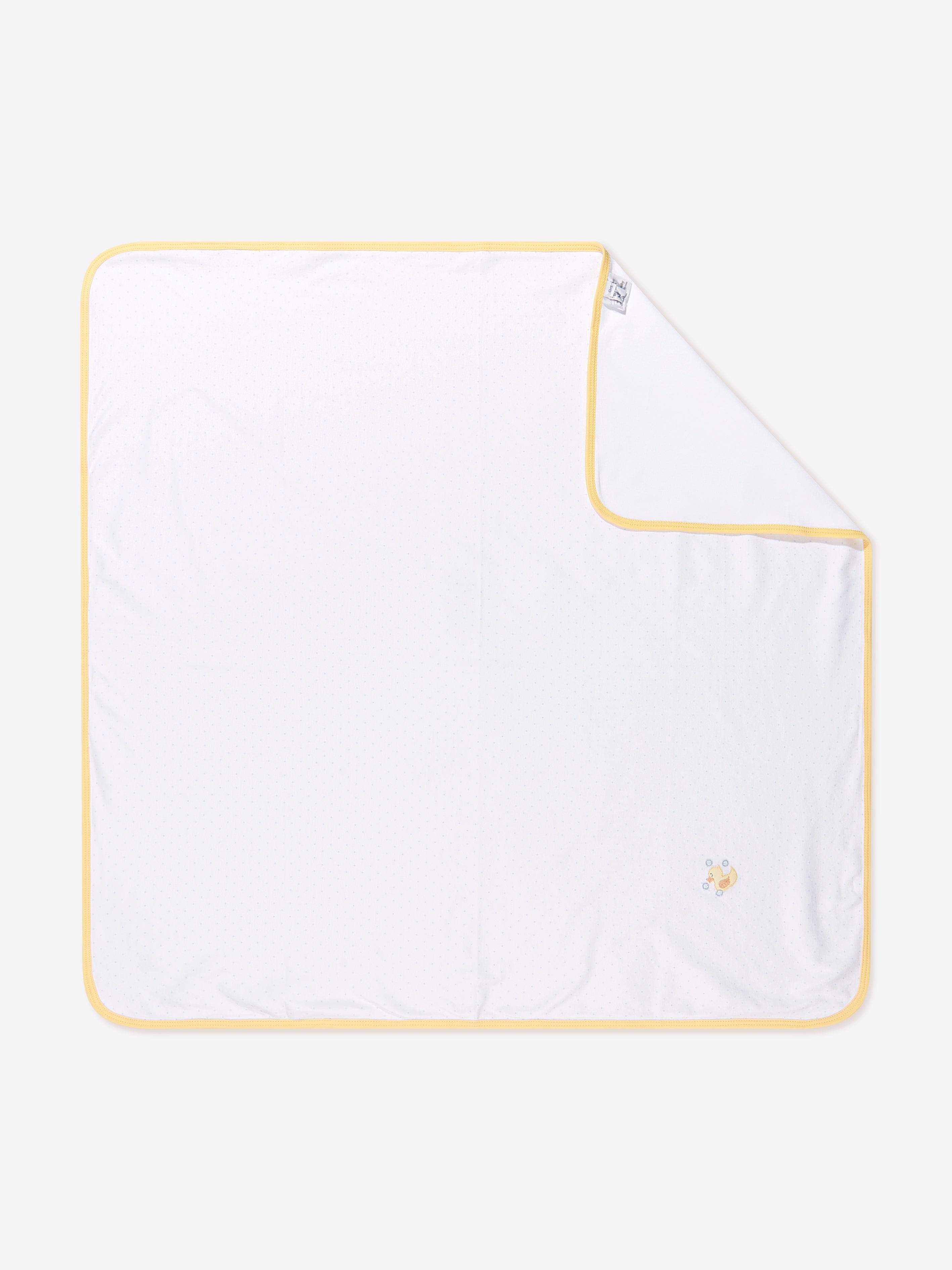 Magnolia Baby Baby Rubber Ducky Embroidered Receiving Blanket in White ...