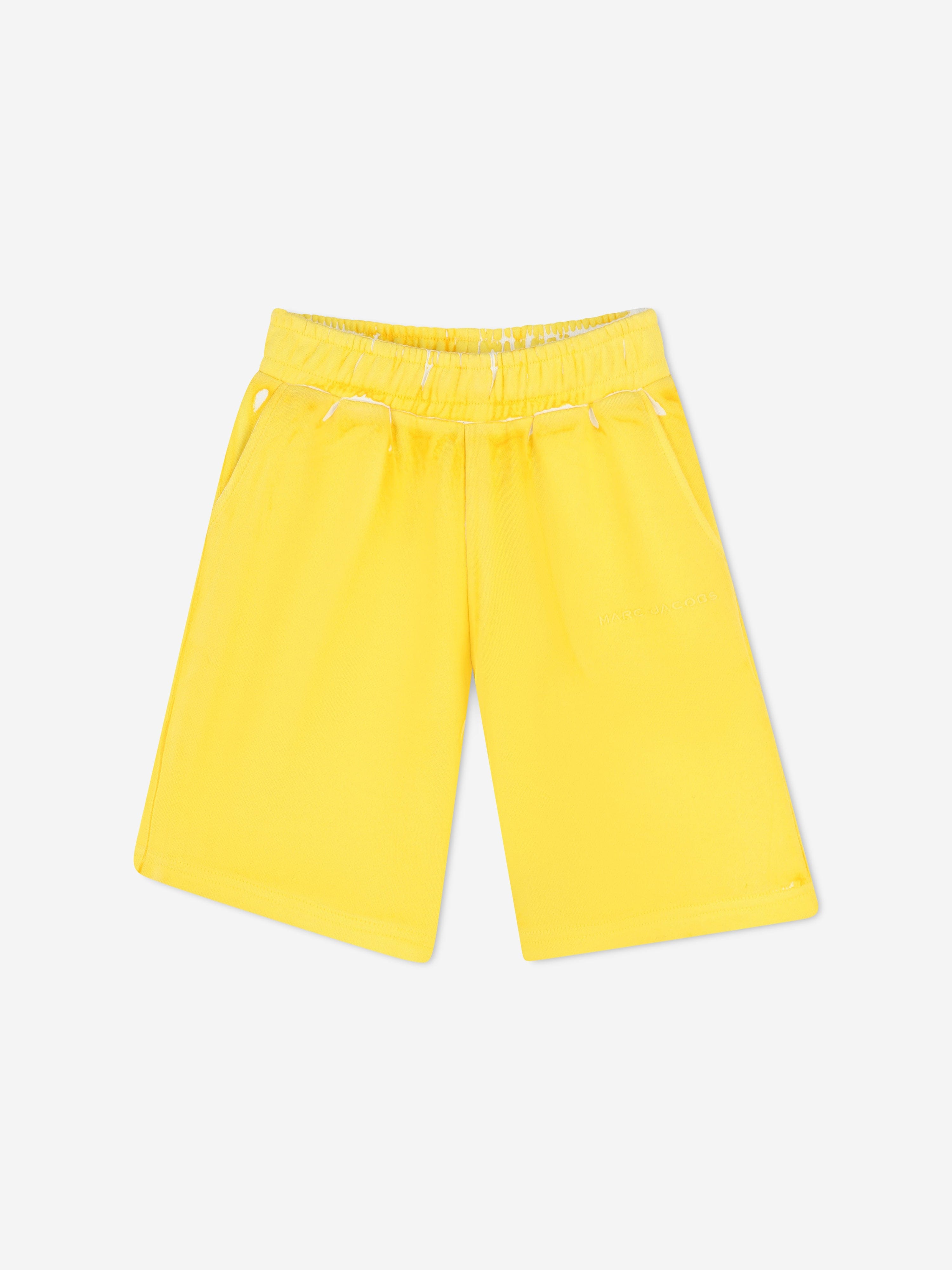 MARC JACOBS Kids French Terry Bermuda Shorts in Yellow | Childsplay ...