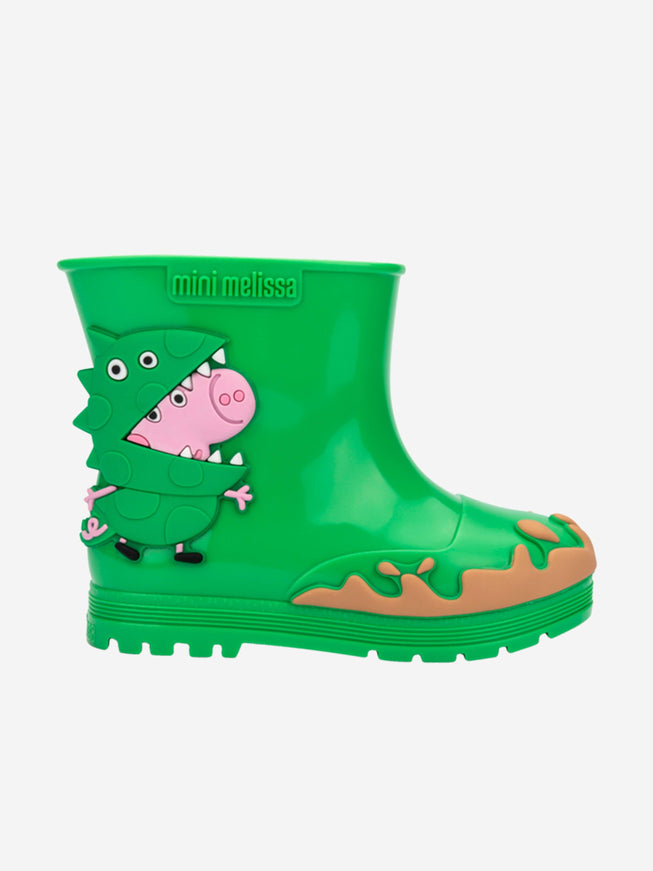 Mini Melissa Kids Peppa Pig Wellies in Green | Childsplay Clothing