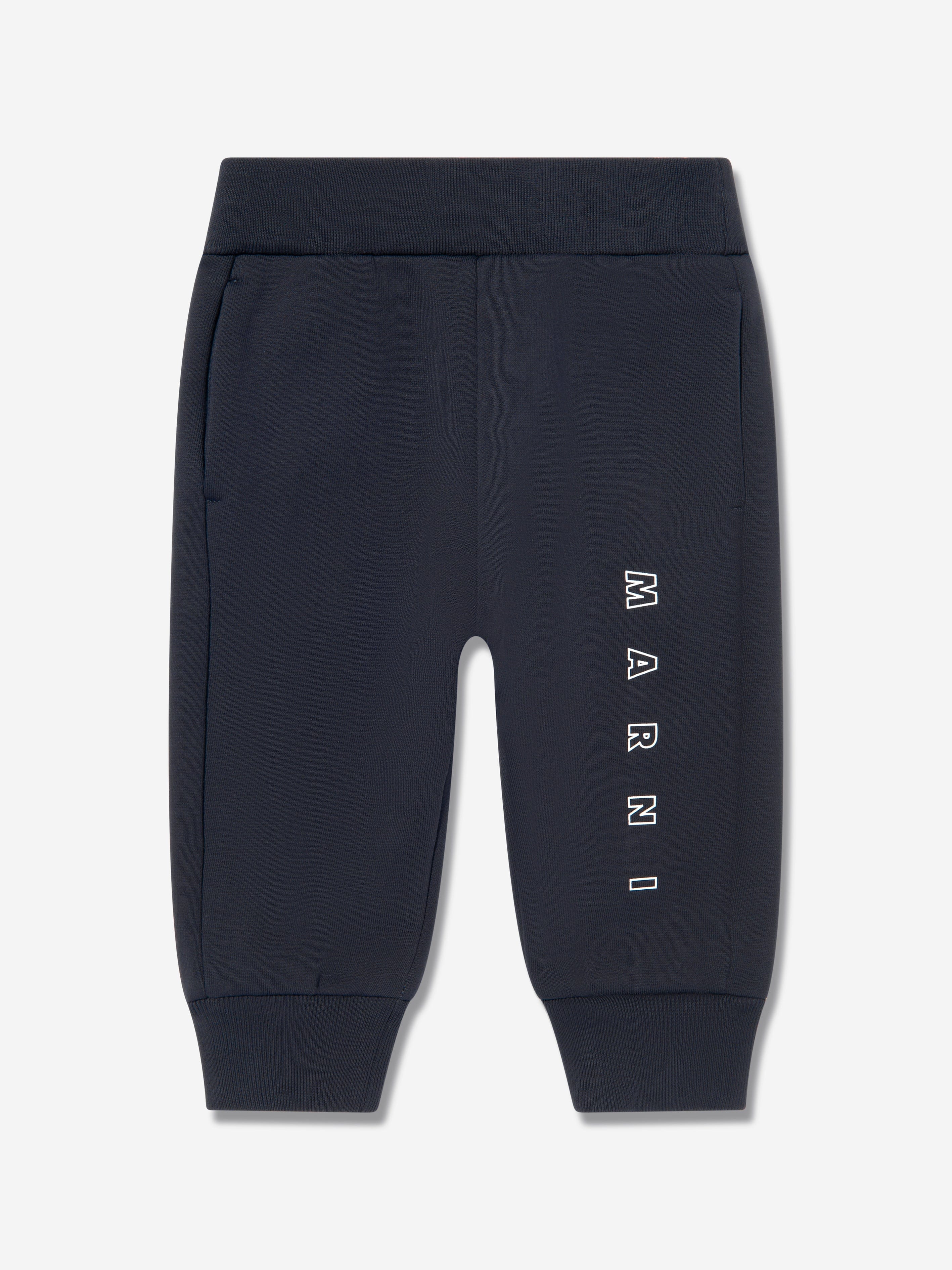 MARNI Baby Logo Joggers in Navy | Childsplay Clothing
