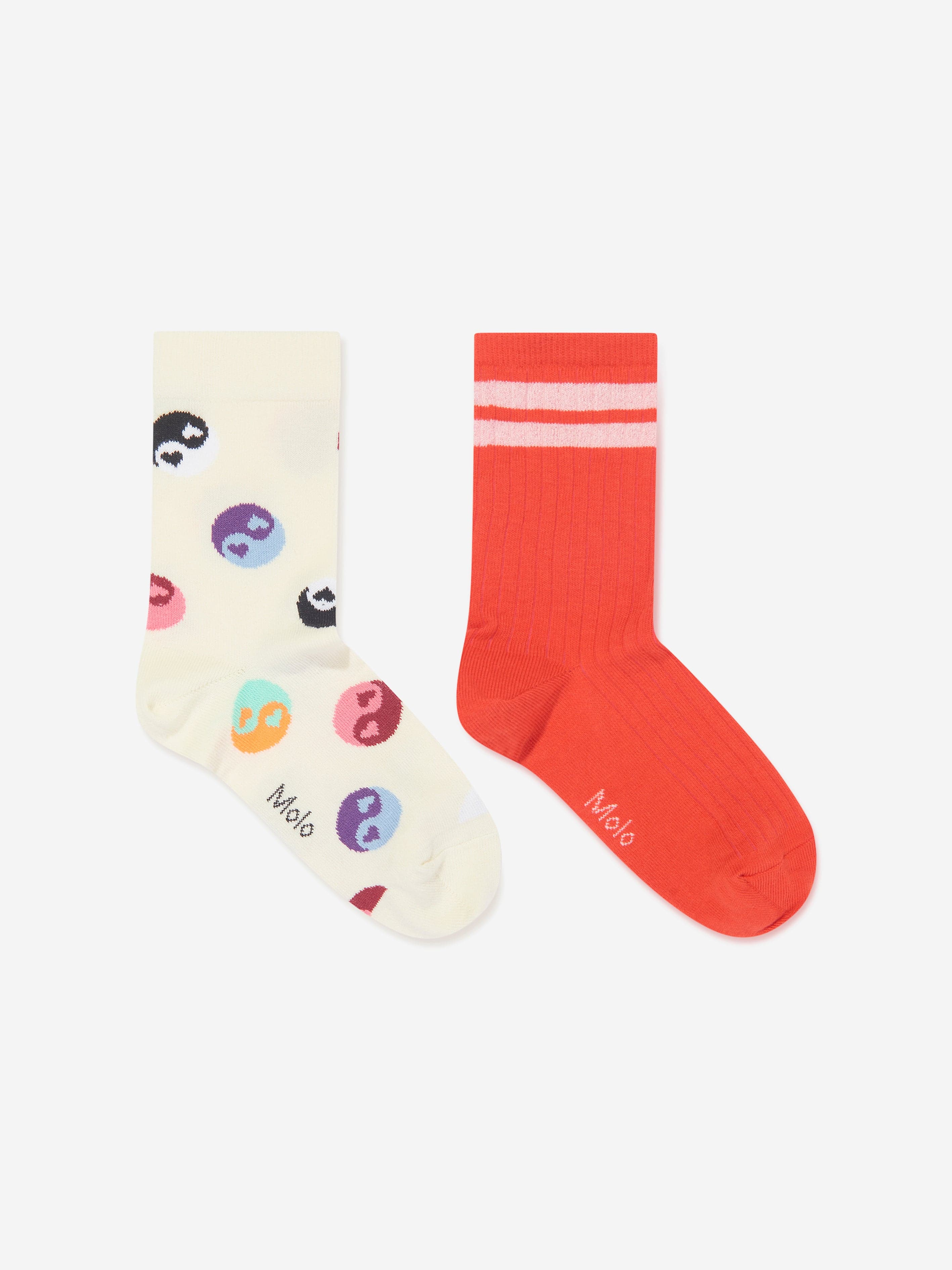 Molo Kids Yin Yang Print Socks Set in Multicolour | Childsplay Clothing