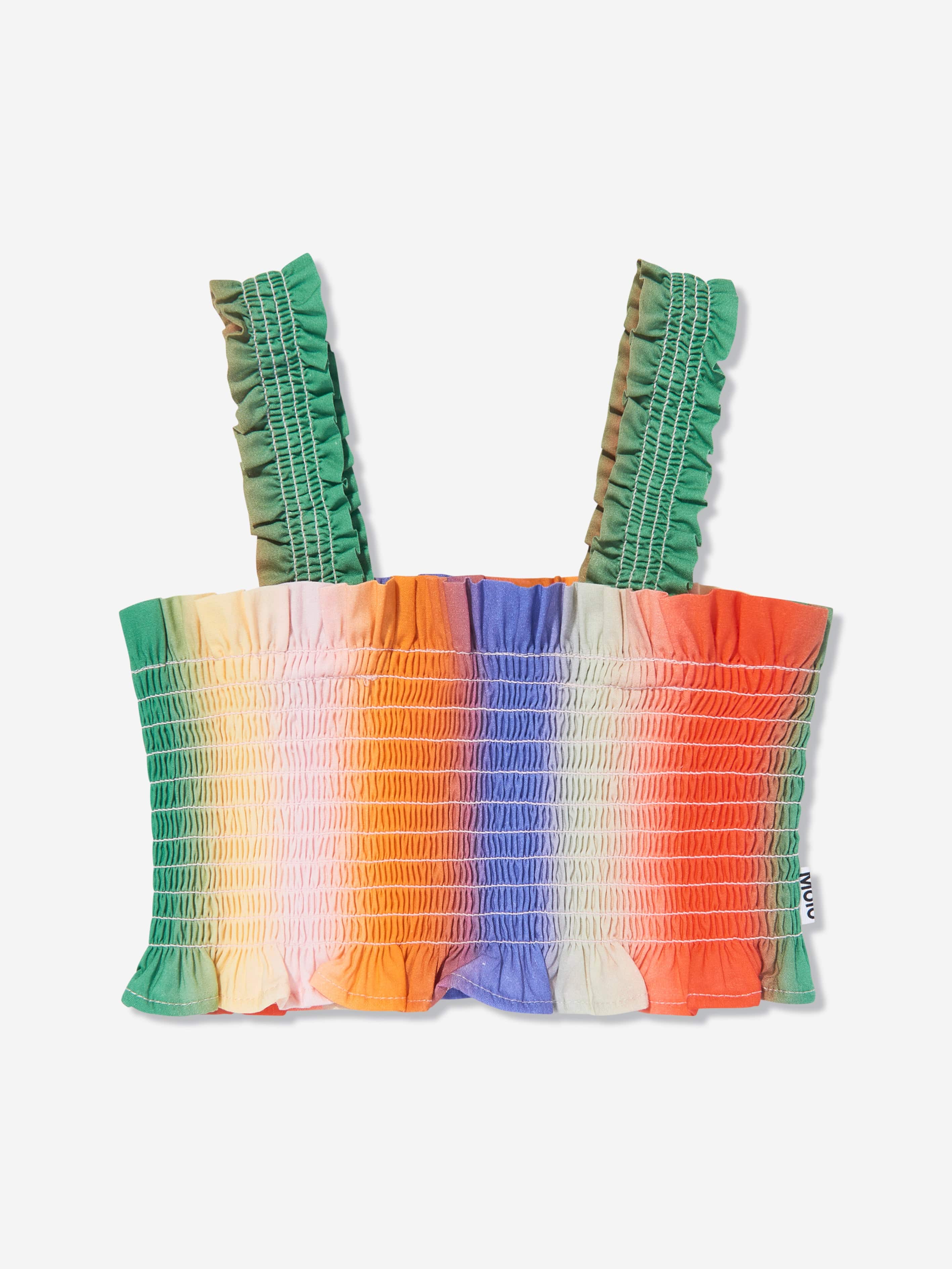 Molo Girls Rolfia Big Rainbow Top in Multicolour | Childsplay Clothing