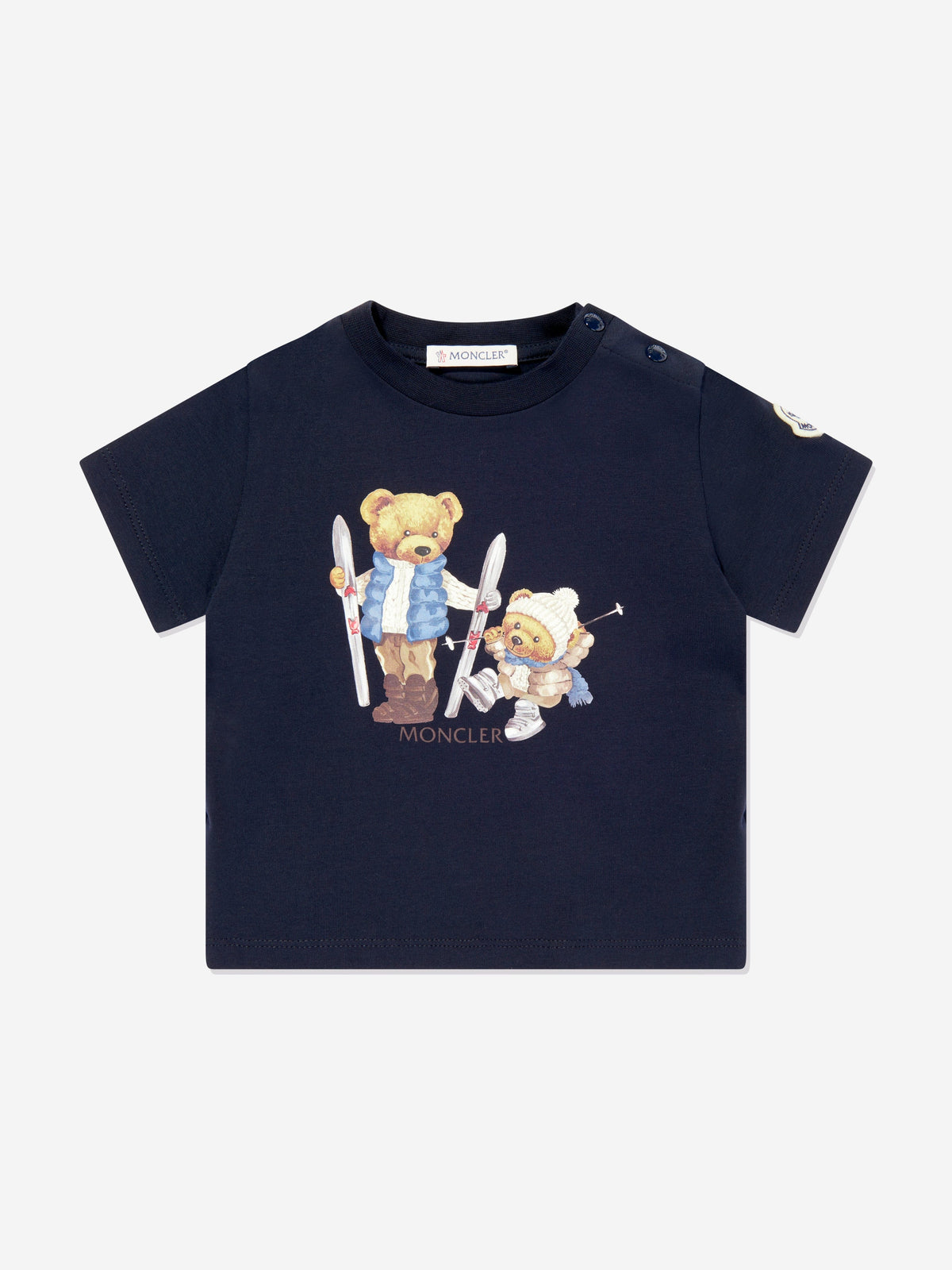 Moncler Enfant Baby Boys Ski Bear T-Shirt in Navy | Childsplay Clothing