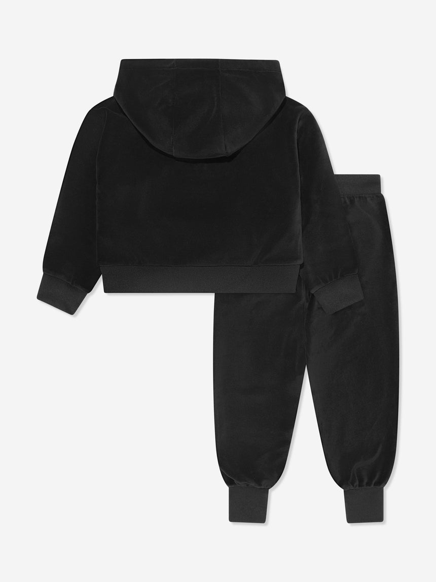 Girls Teddy Bear Tracksuit in Black | Childsplay Clothing
