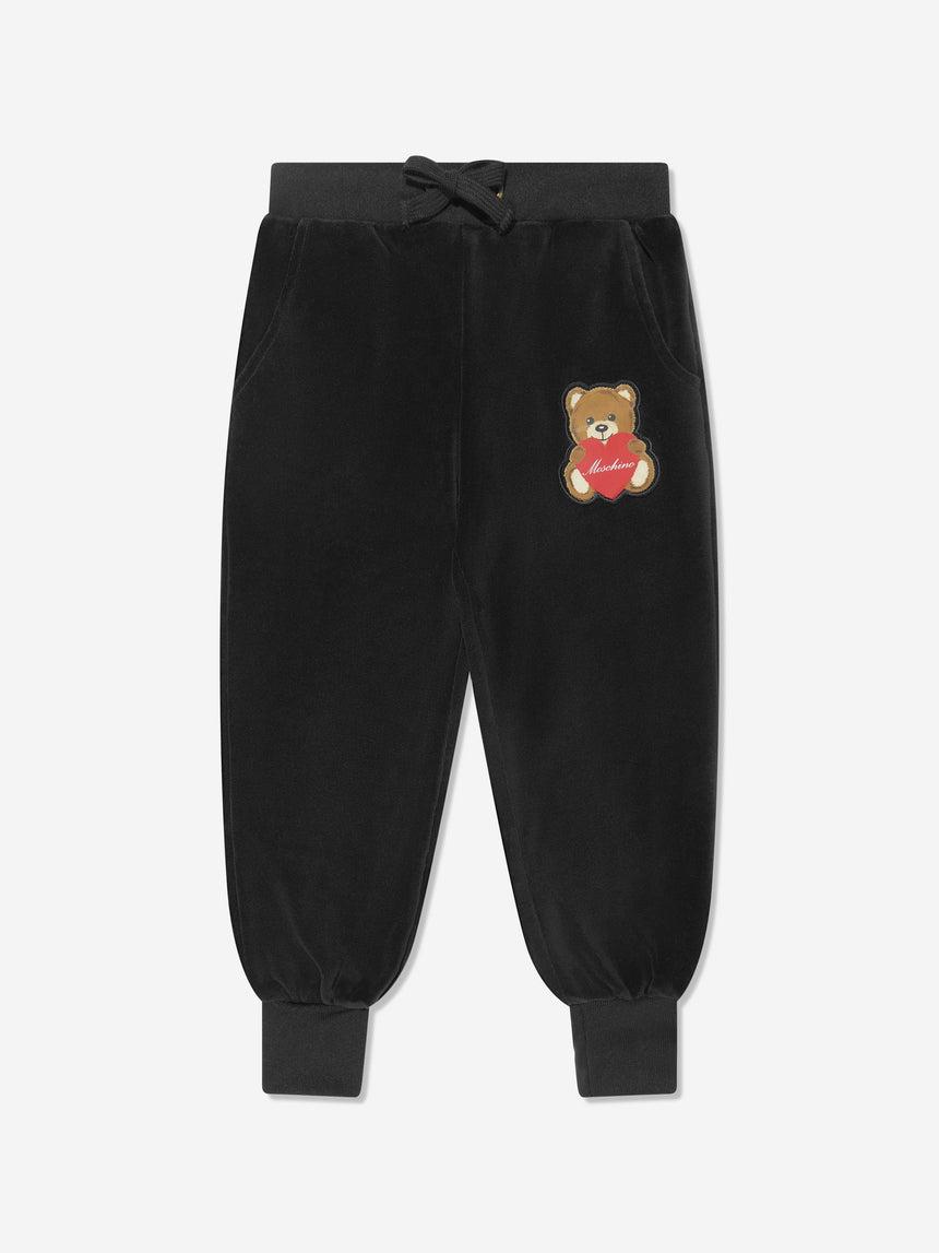 Girls Teddy Bear Tracksuit in Black | Childsplay Clothing