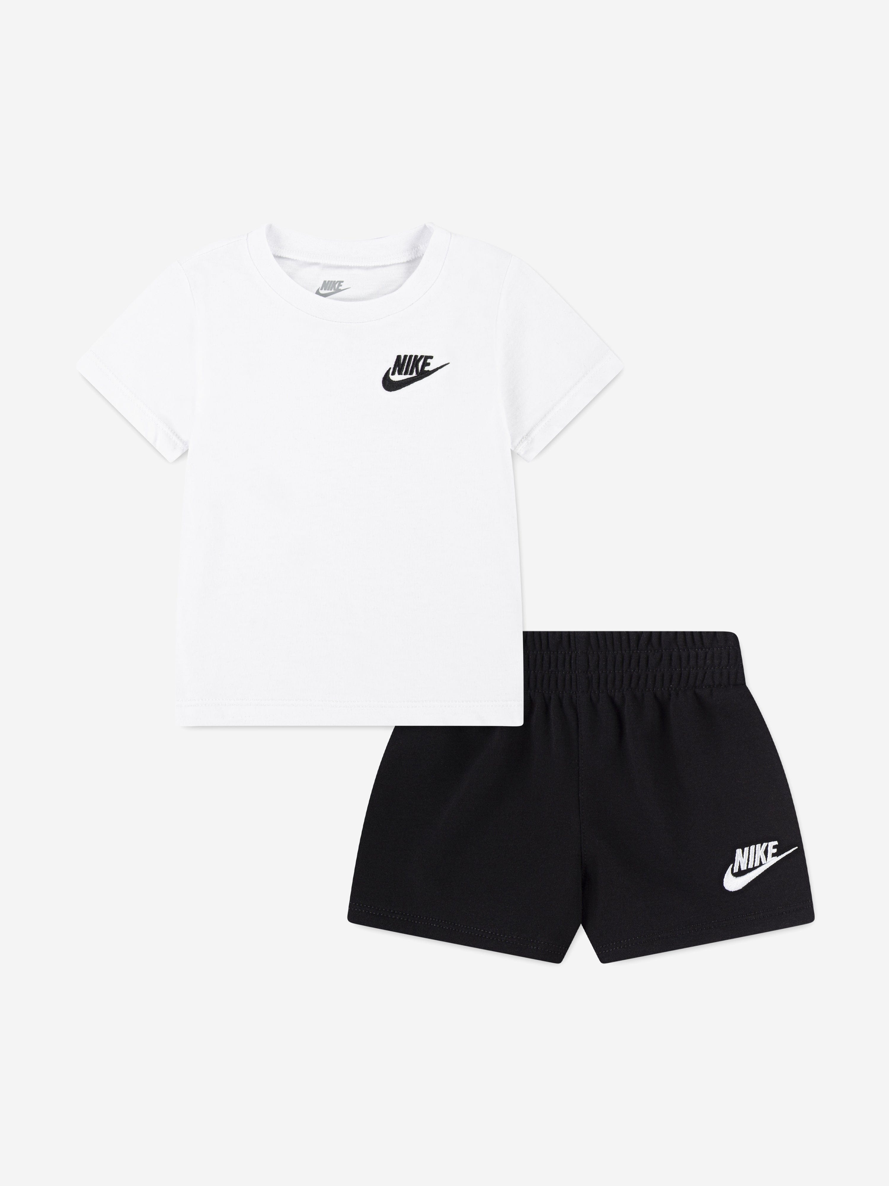 Nike Kids Club LBR Knit Short Set in Black | Childsplay Clothing