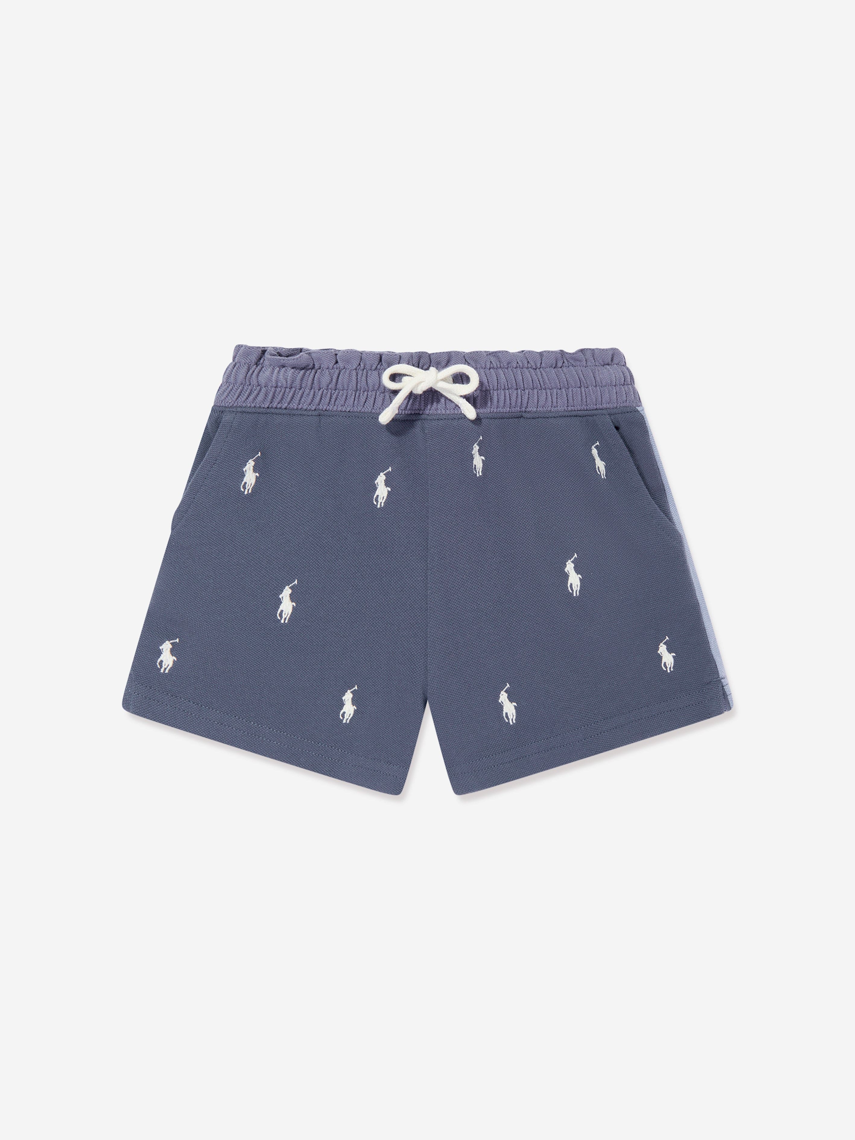 Girls Logo Shorts in Blue | Childsplay Clothing