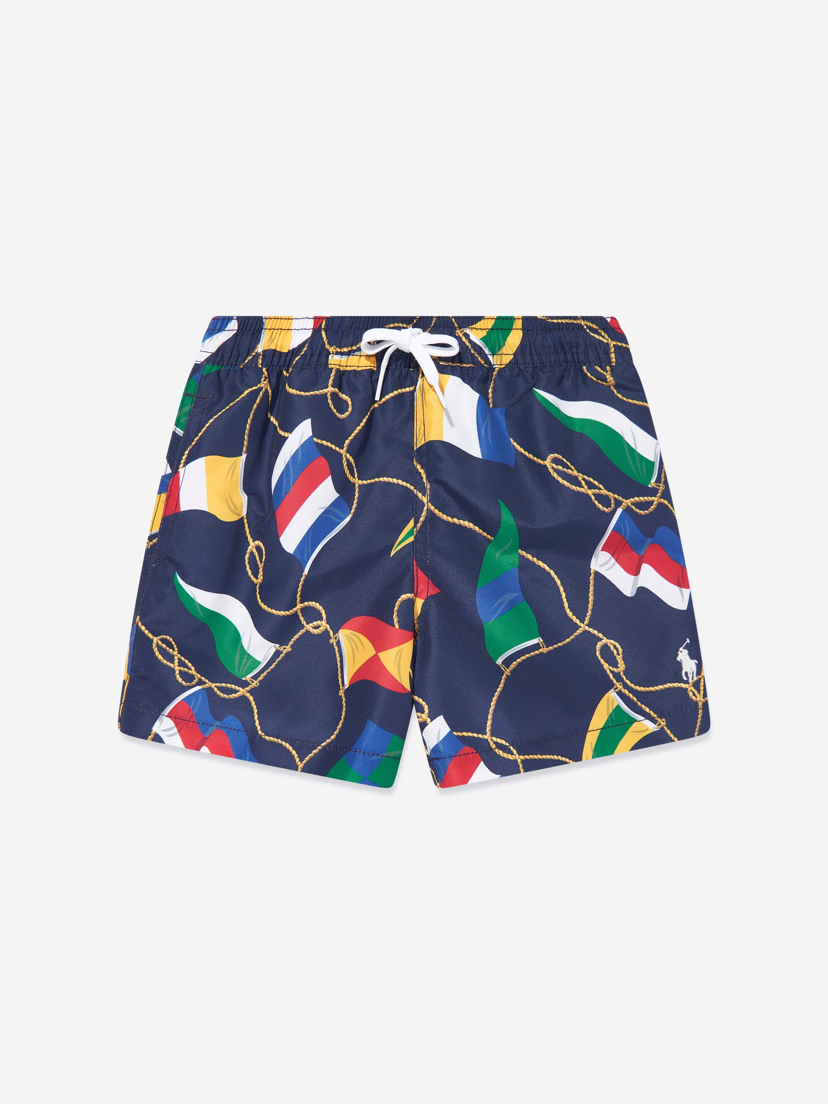 Ralph Lauren Boys Signal Flags Swim Shorts in Multicolour | Childsplay ...