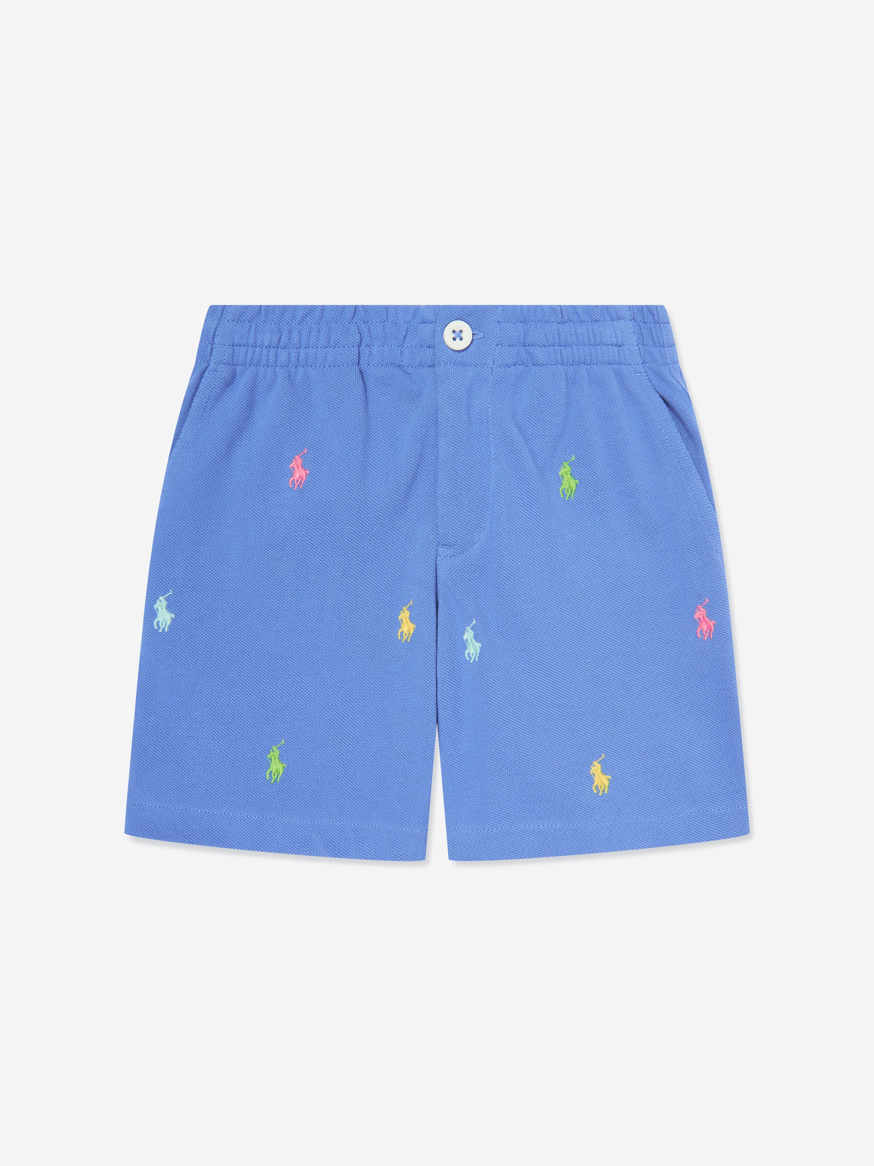Ralph Lauren Boys Prepster Logo Shorts in Blue | Childsplay Clothing