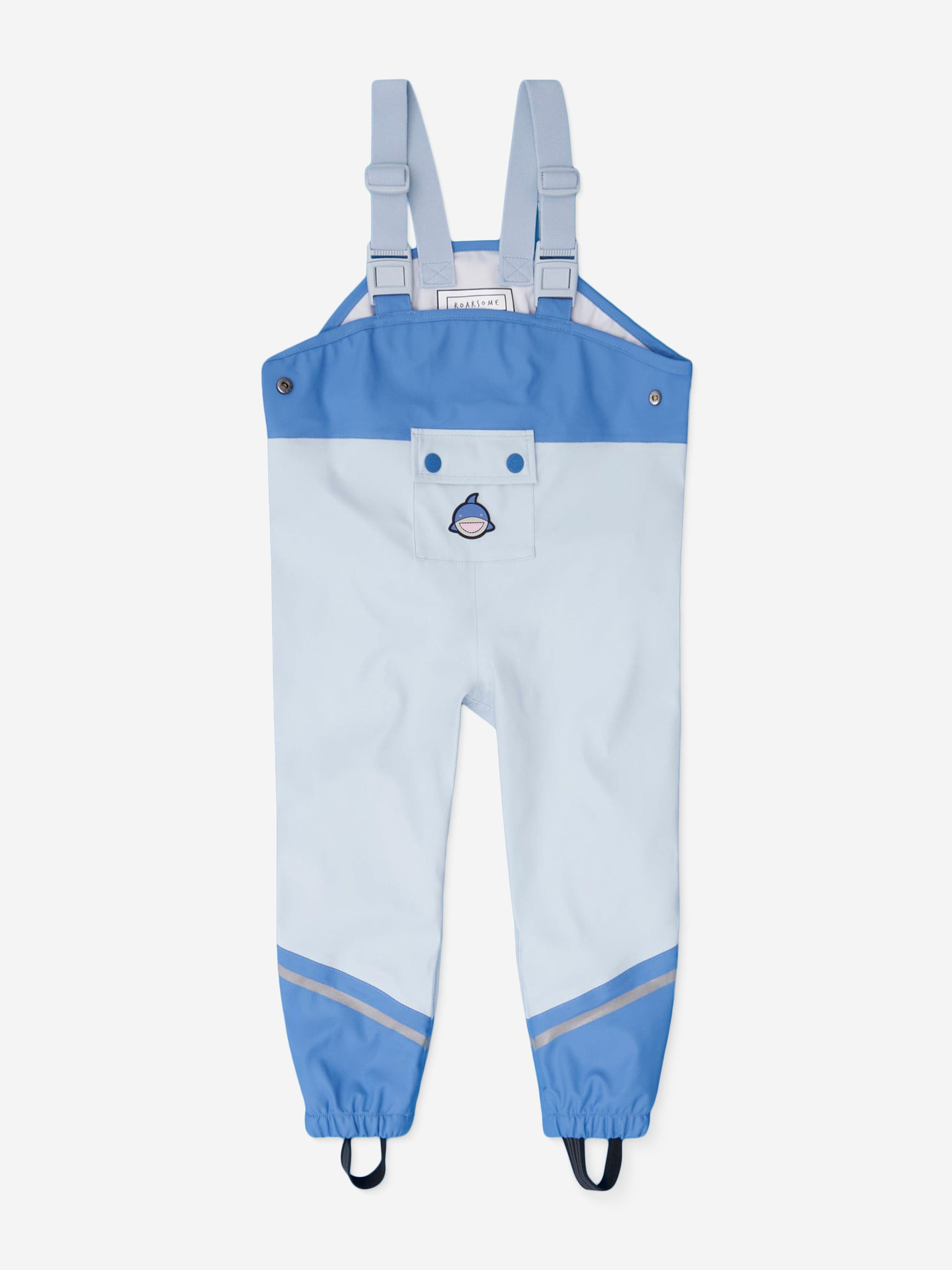 Roarsome Kids Reef The Shark Waterproof Trousers in Blue | Childsplay ...