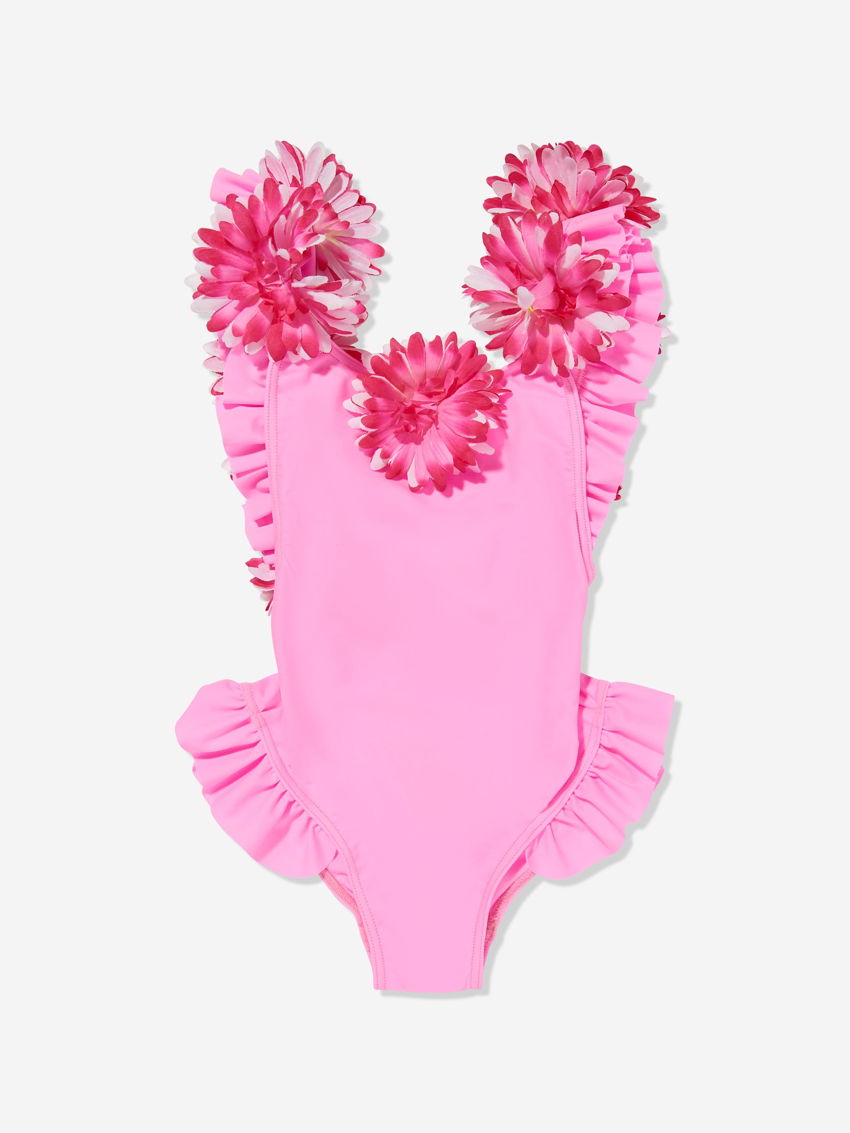 Selini Action Girls Flower Swimsuit in Pink | Childsplay Clothing