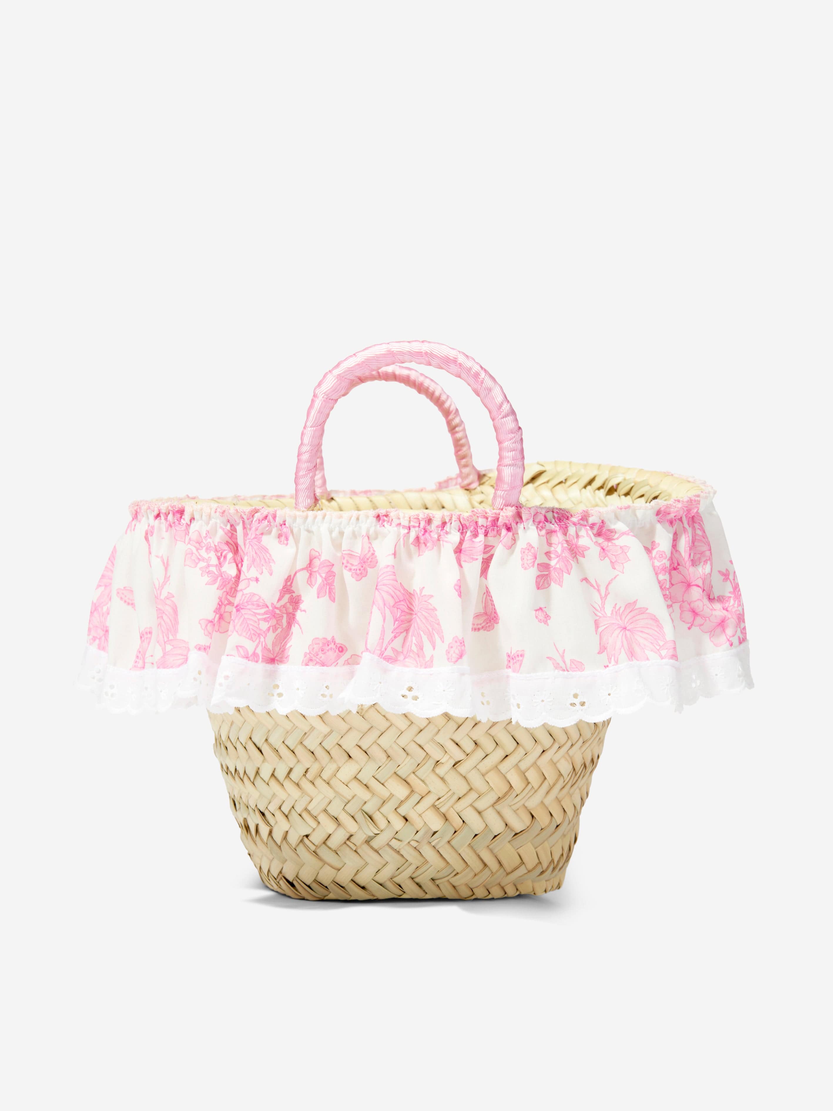Selini Action Girls Butterflies Straw Bag in Pink (23cm) | Childsplay ...