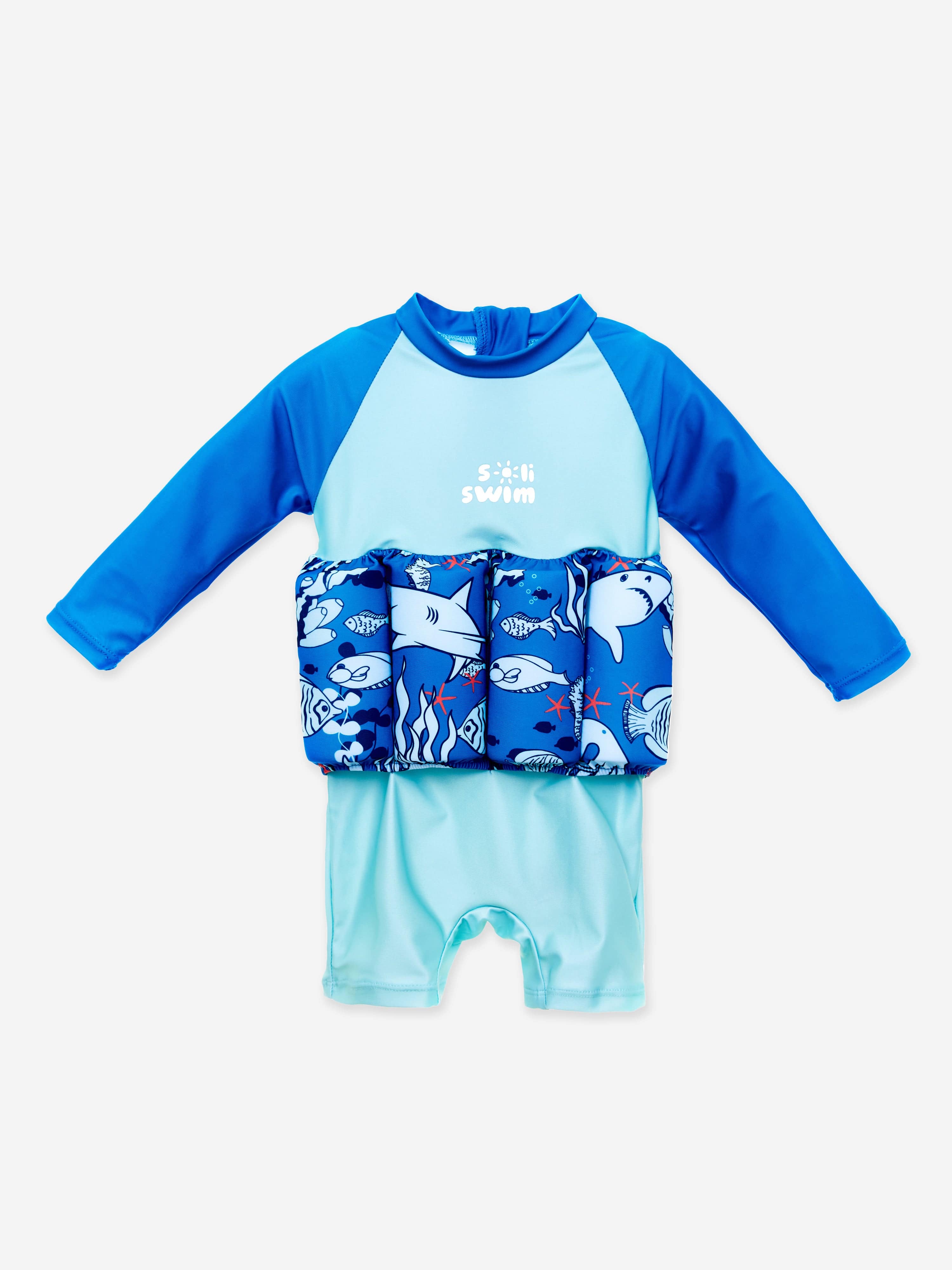 Soli Swim Baby Boys Sealife Float Suit in Blue (UPF50+) | Childsplay ...