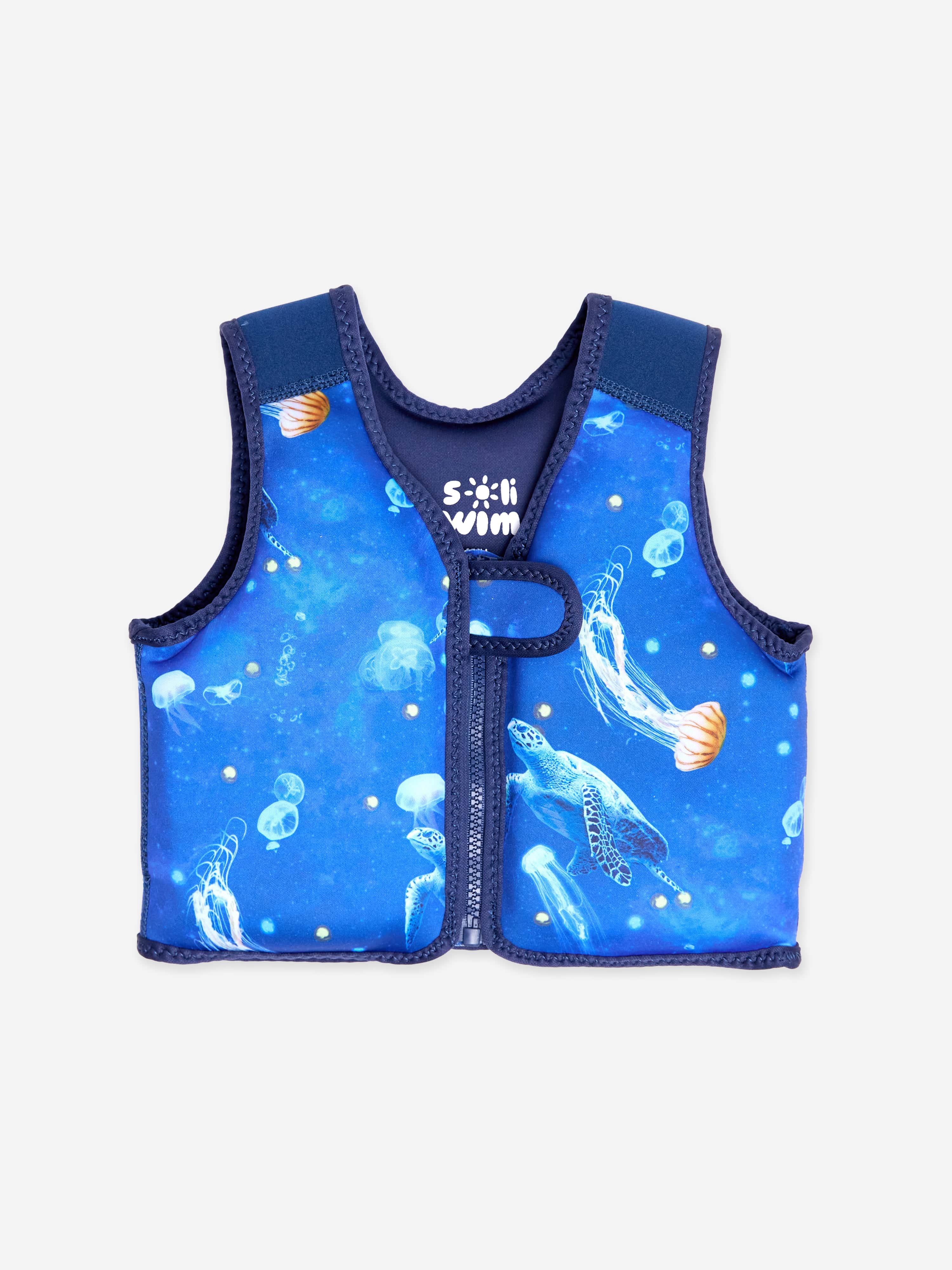 Soli Swim Boys Turtle Float Vest in Blue (UPF50+) | Childsplay Clothing