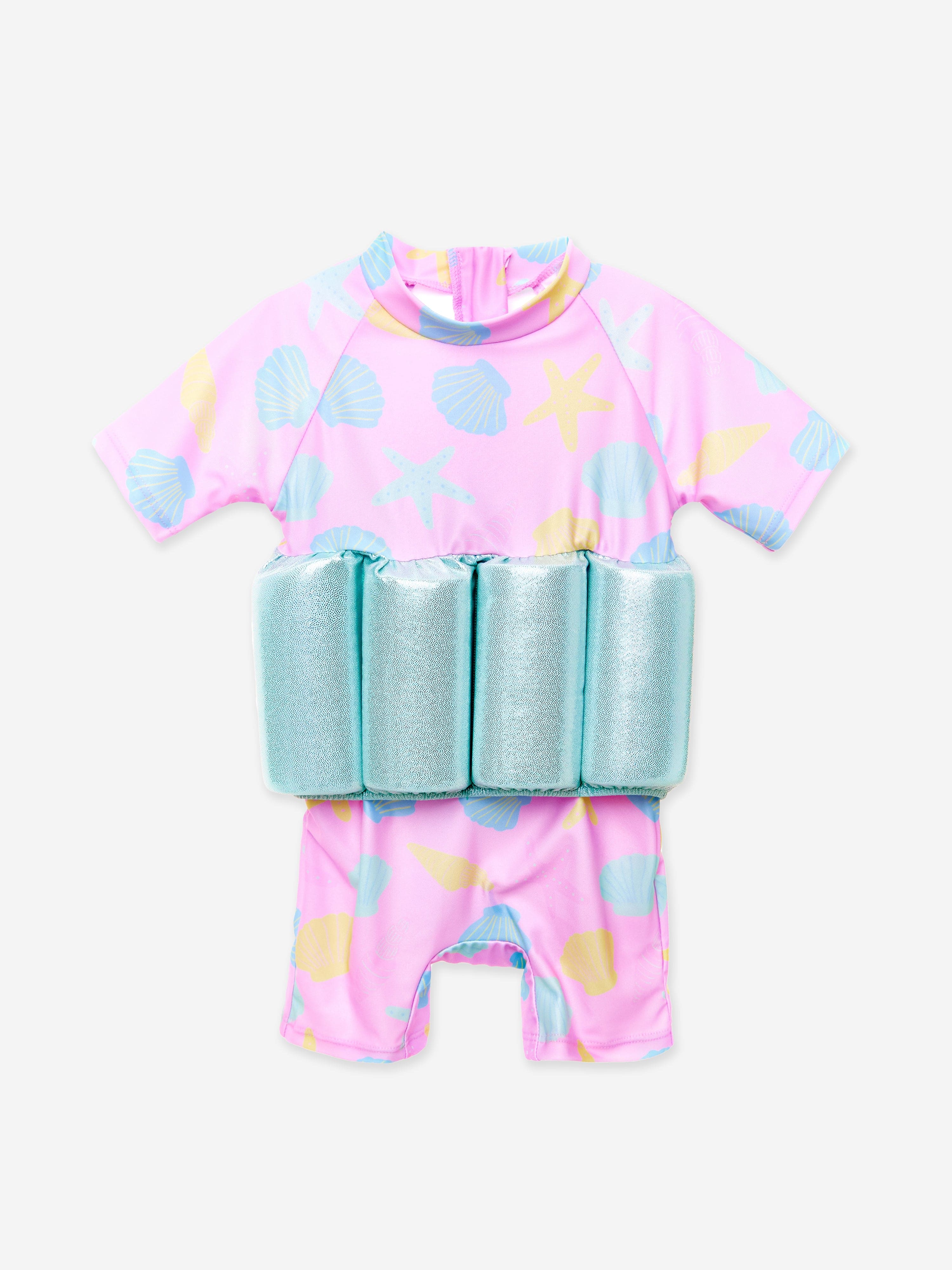 Soli Swim Baby Girls Seashell Float Suit in Pink (UPF50+) | Childsplay ...