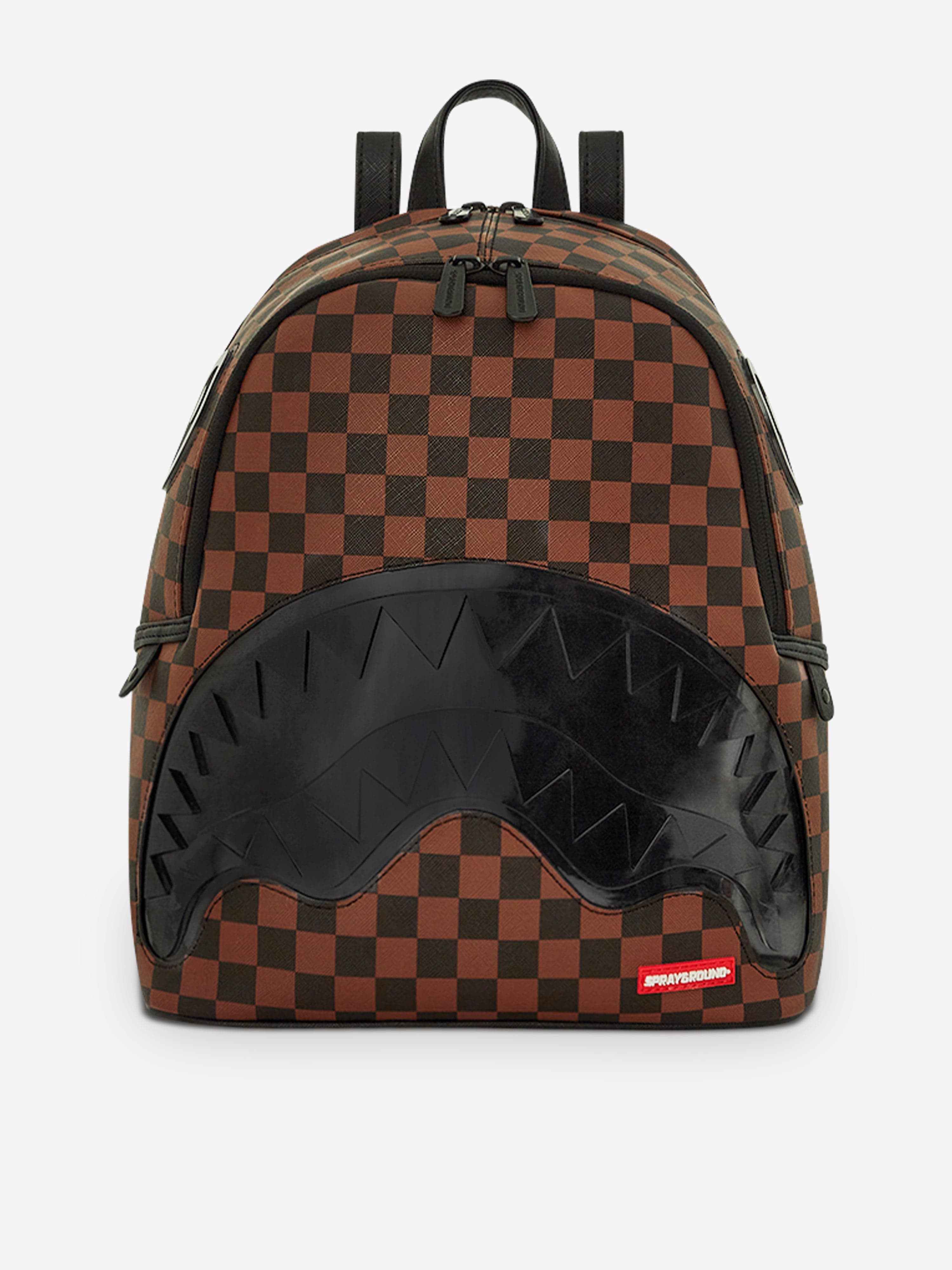 Sprayground Kids Sip Clear SM Eyes Savage Backpack in Brown (46cm ...