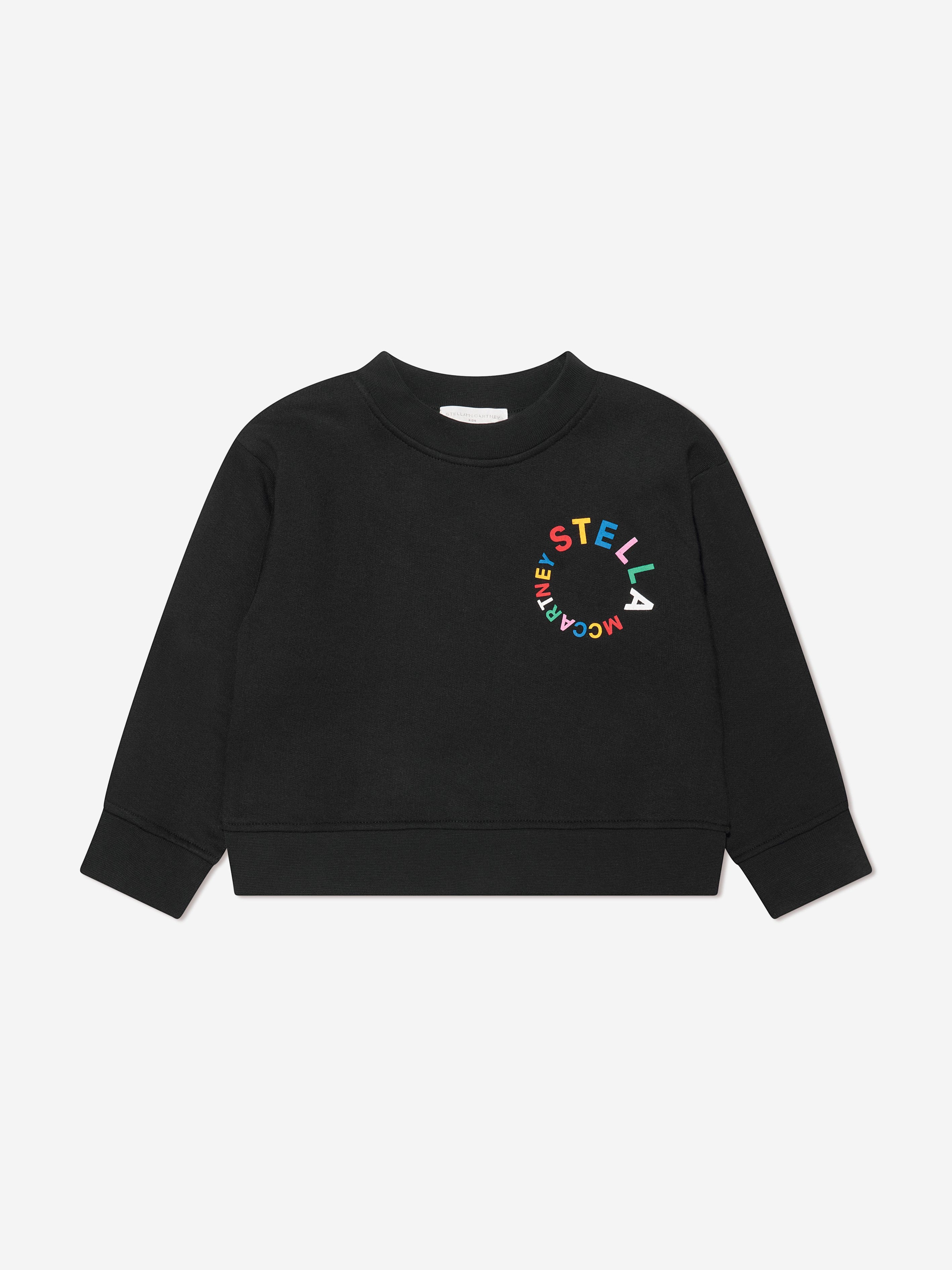 Girls Logo Sweatshirt in Black | Childsplay Clothing