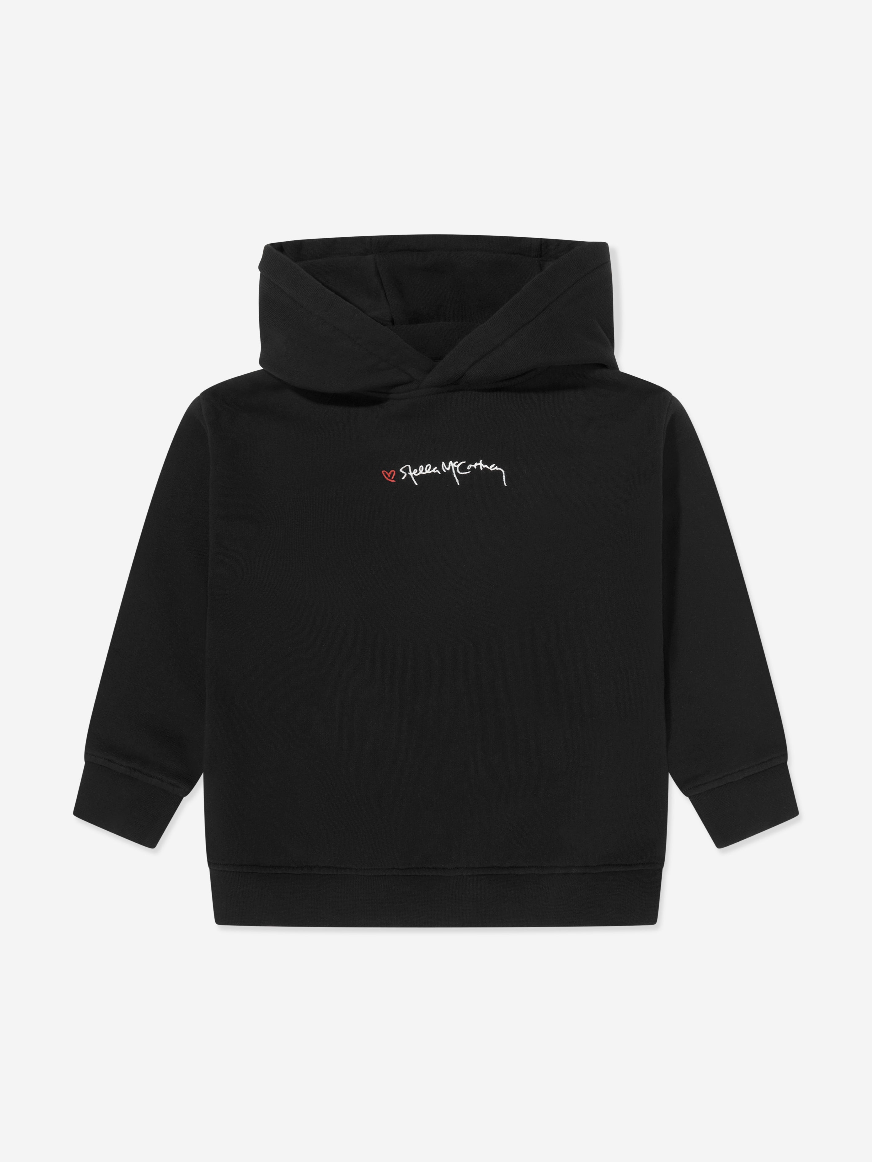 Stella McCartney Girls Logo Hoodie in Black | Childsplay Clothing