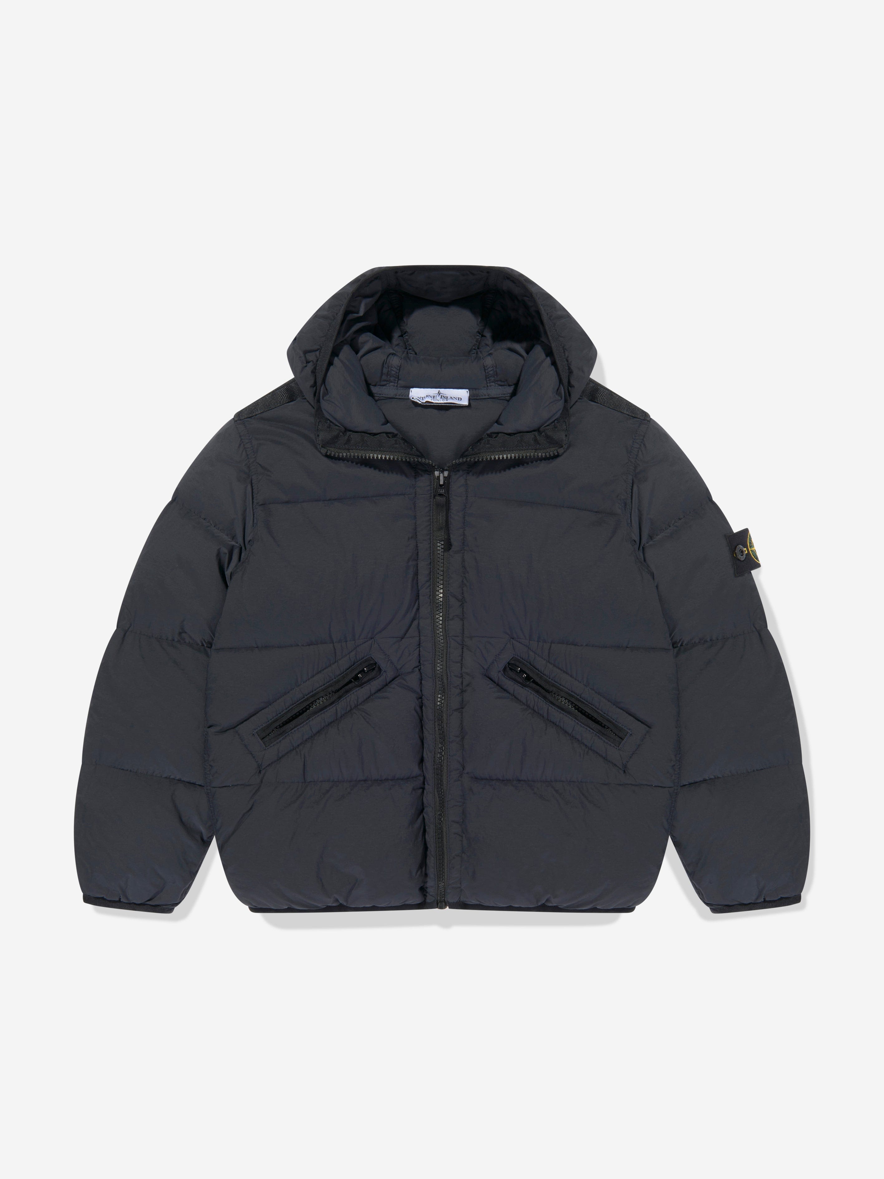 Stone Island Kids Short Parka Jacket in Navy | Childsplay Clothing