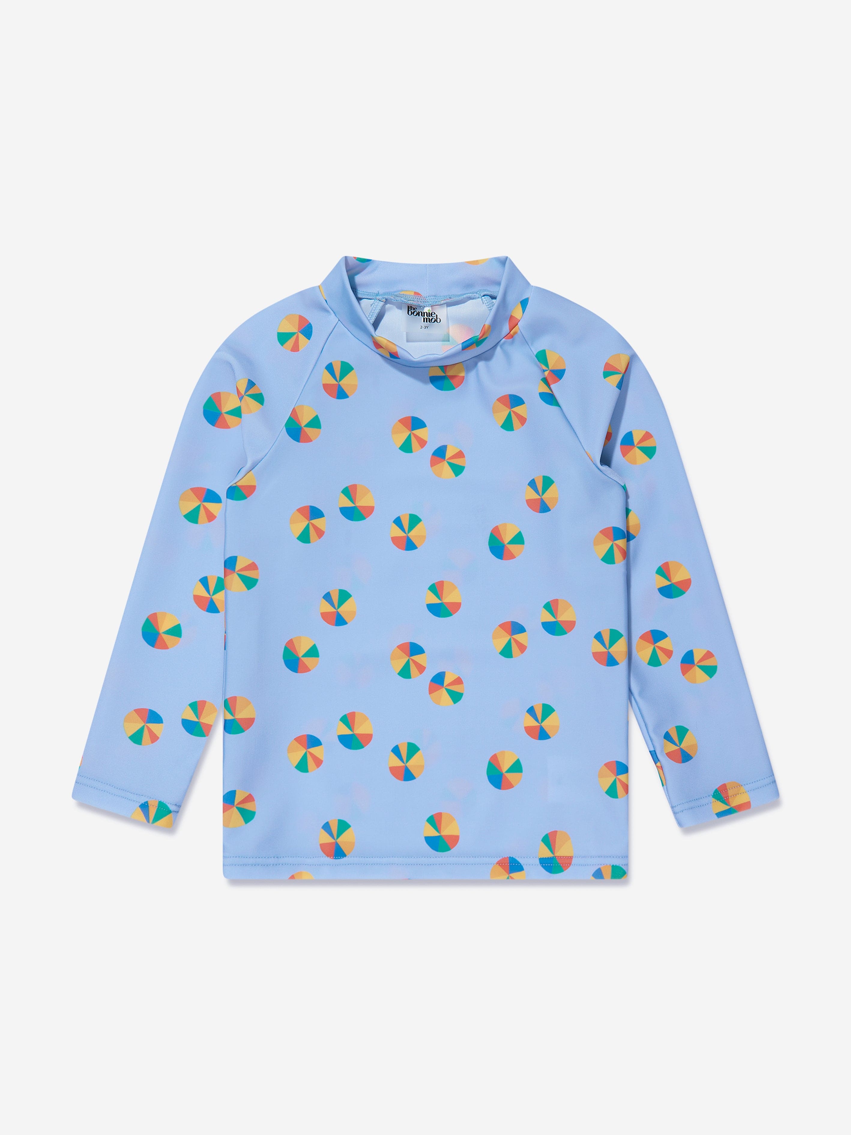 The Bonnie Mob Girls Beach Ball UV Rash Top in Blue | Childsplay Clothing