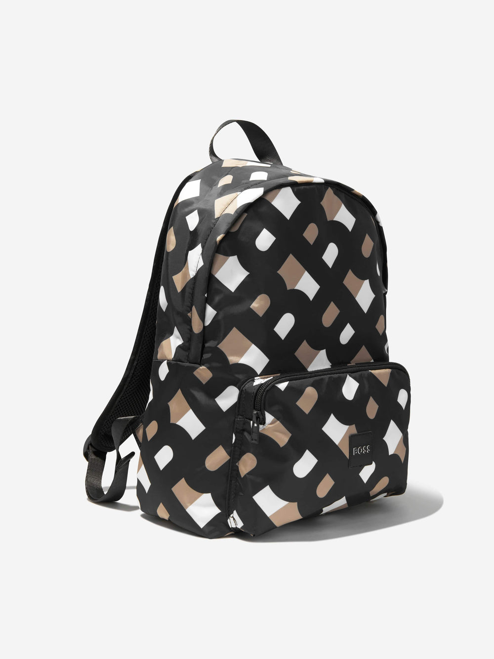 Kids Monogram Backpack In Brown | Childsplay Clothing
