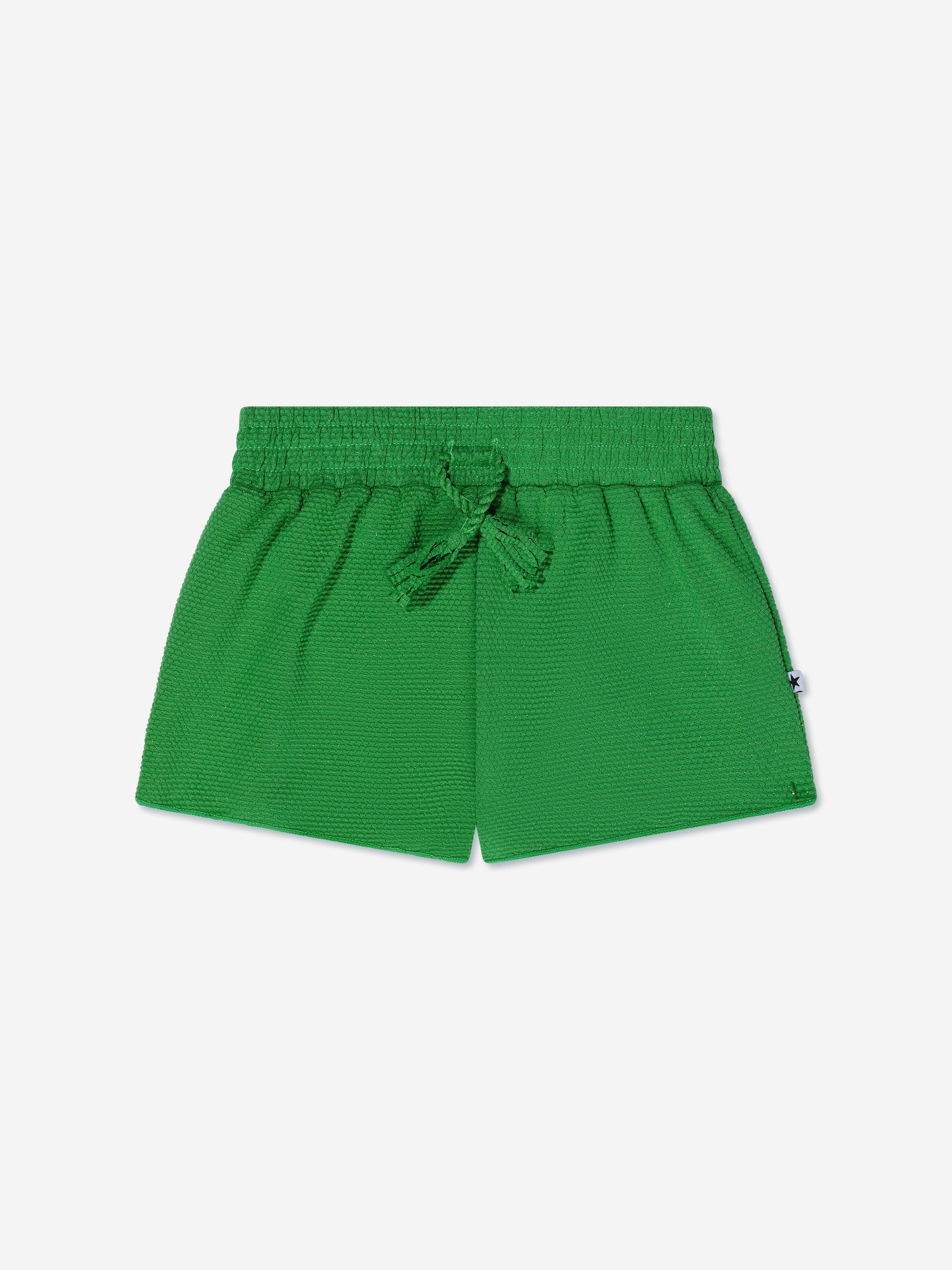 Molo Girls Nicci Beach Shorts In Green | Childsplay Clothing
