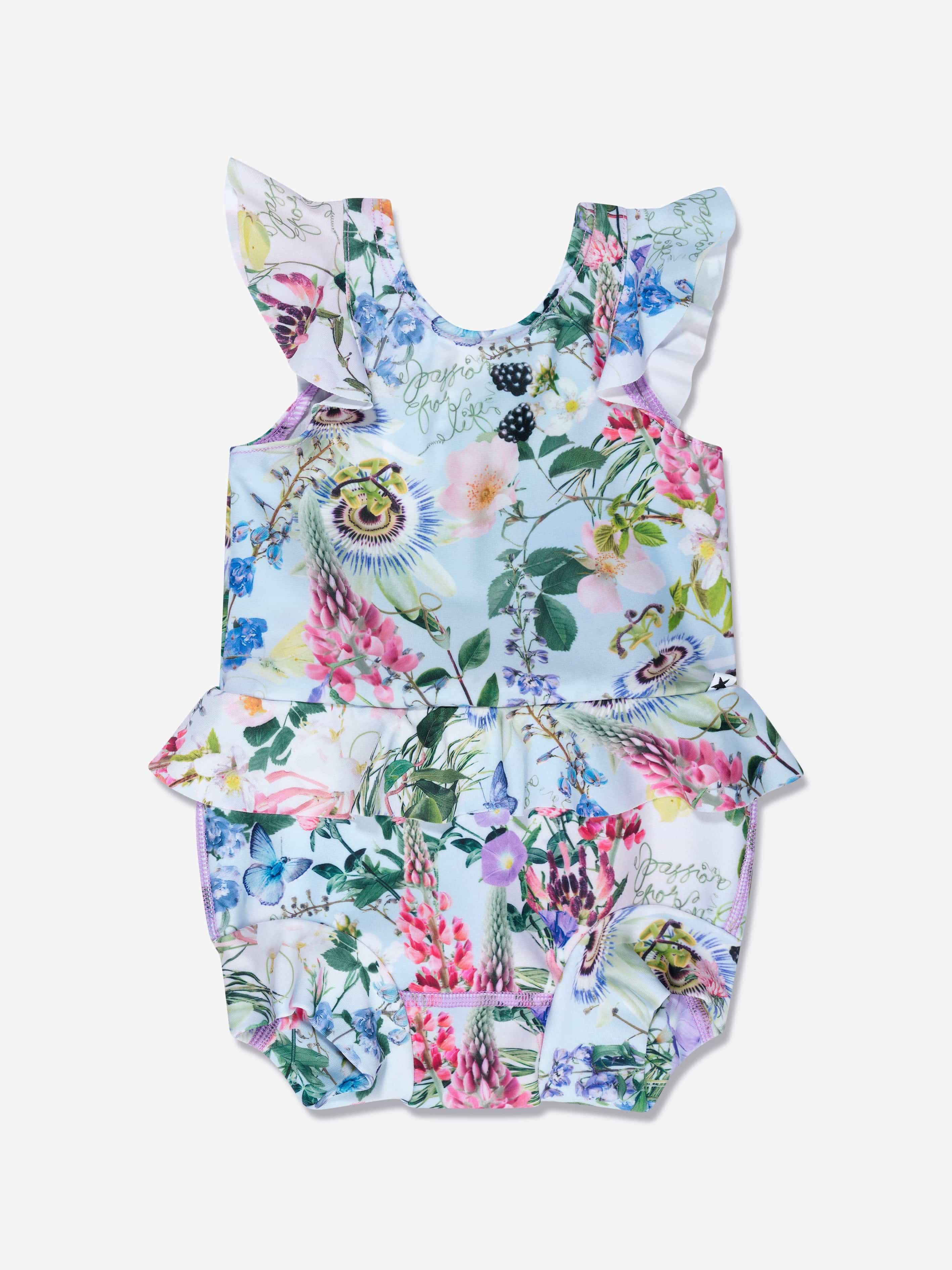 Molo Girls Floral Print Nandini Swimsuit In Multicolour | Childsplay ...